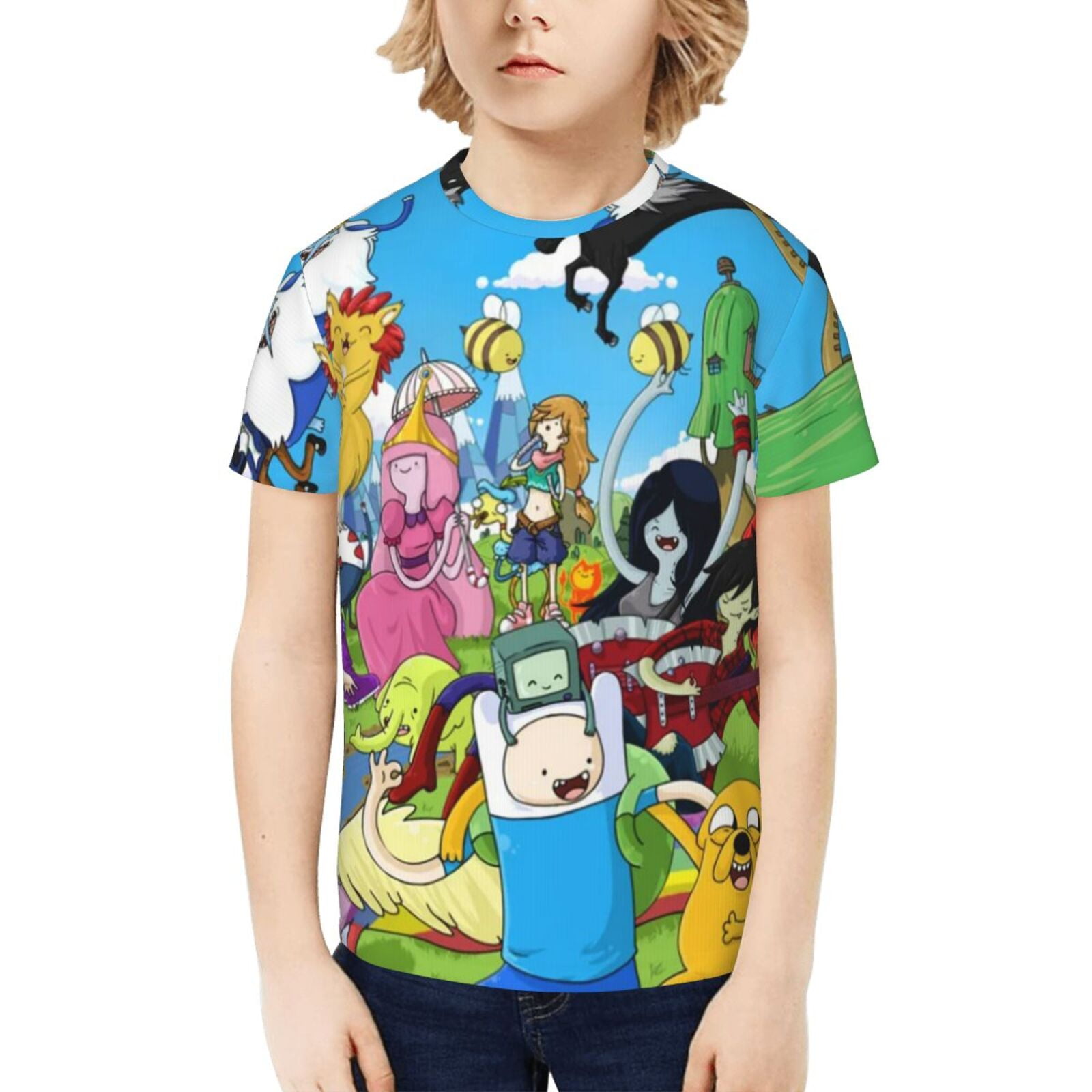 Adventure Time Kids' Short Sleeve T-Shirt Print Tee Shirts For Boys ...