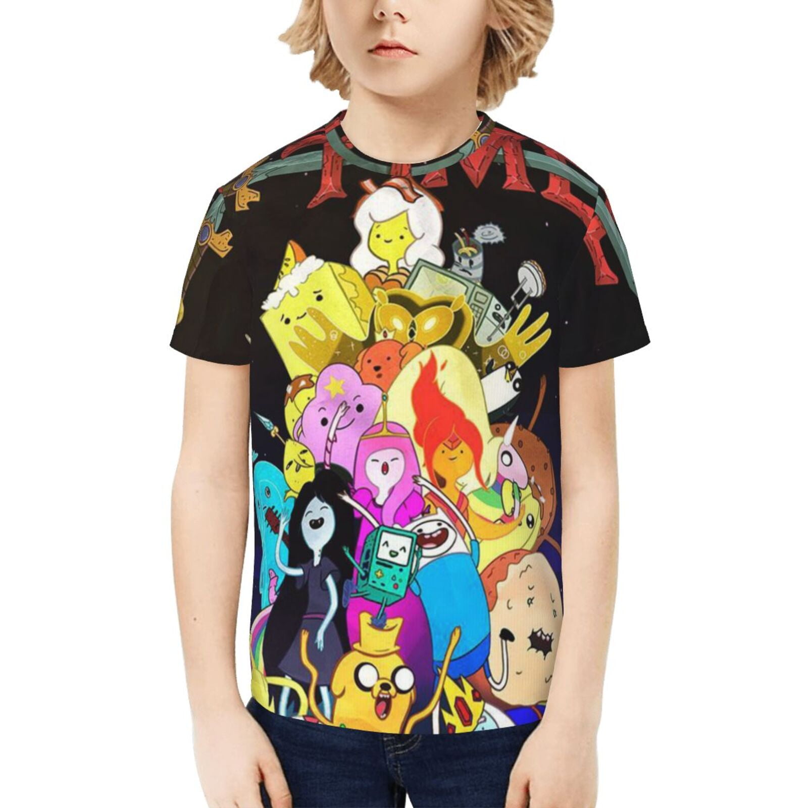 Adventure Time Kids' Short Sleeve T-Shirt Print Tee Shirts For Boys ...