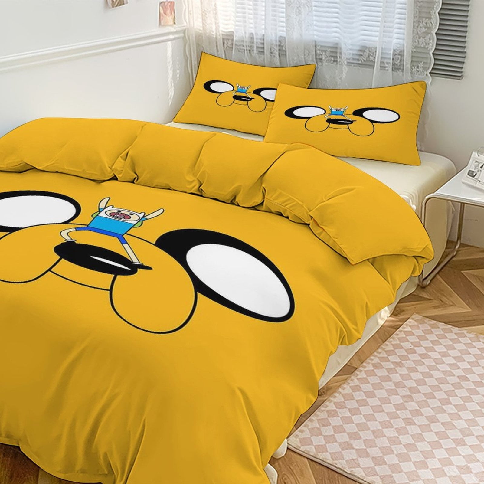 Adventure Time Kids Bedding Set 3 Piece Set Cartoon Double-sided ...
