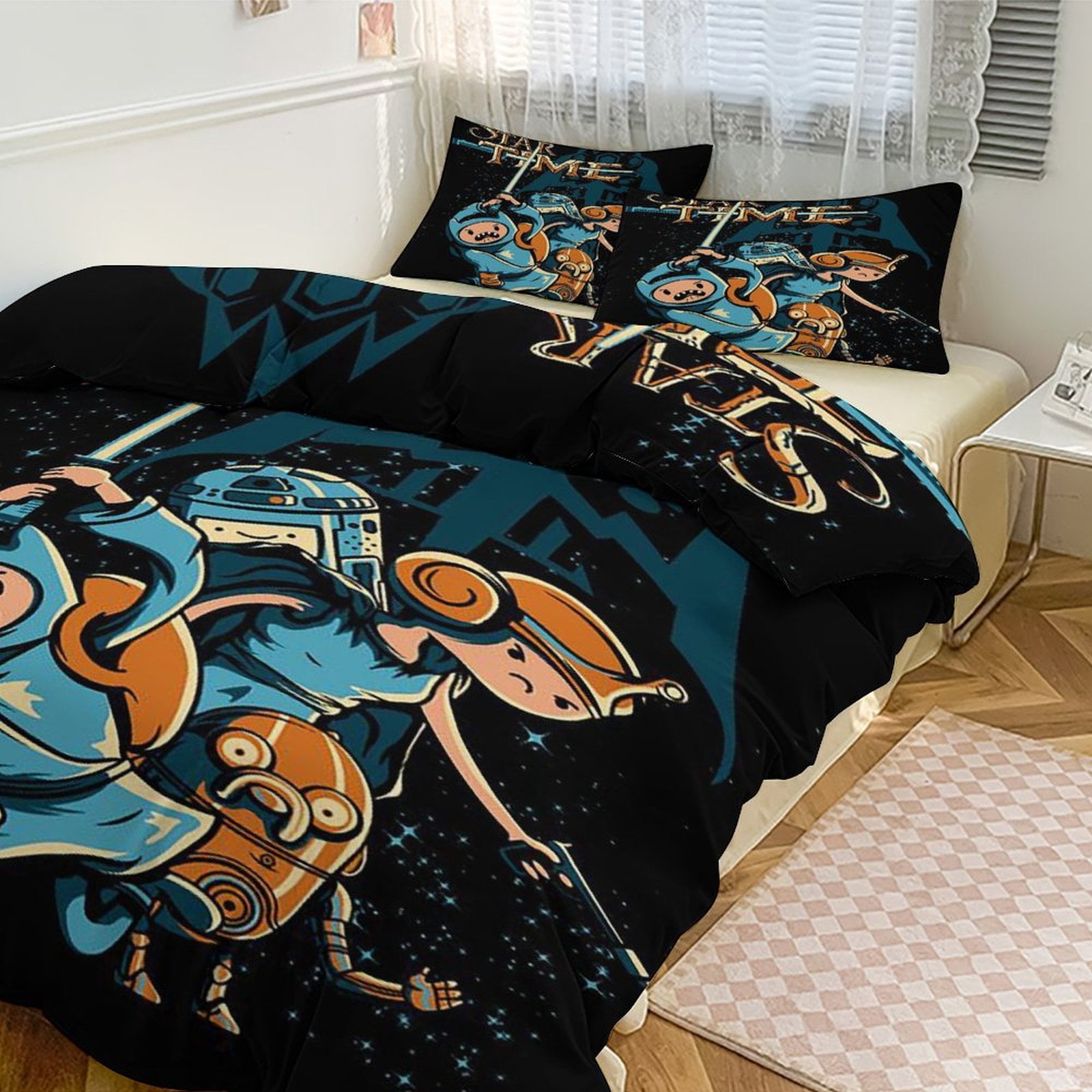 Adventure Time Kids Twin Bed in a Bag, Comforter and Sheets,Cartoon ...