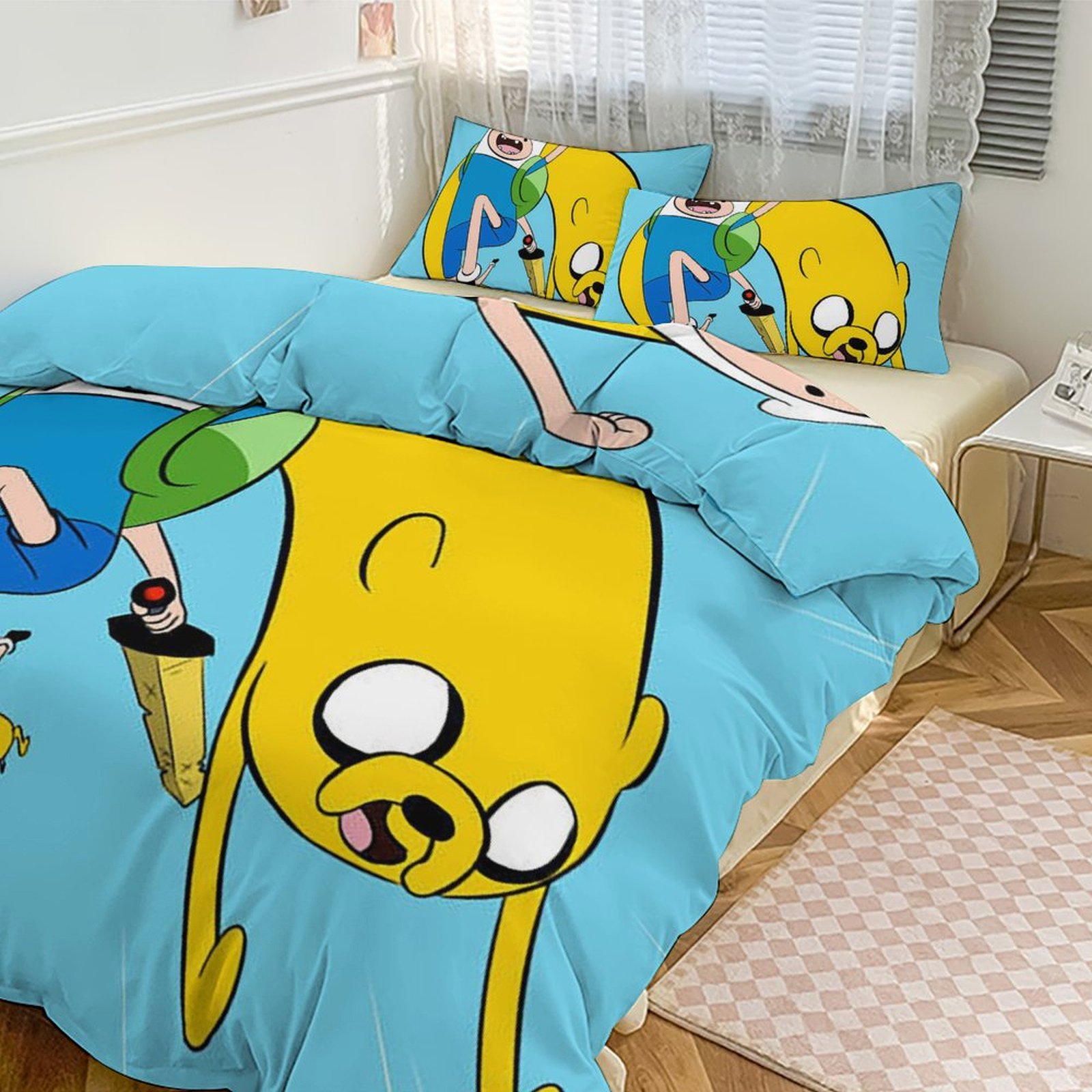 Adventure Time Kids Twin Bed in a Bag, Comforter and Sheets,Cartoon ...