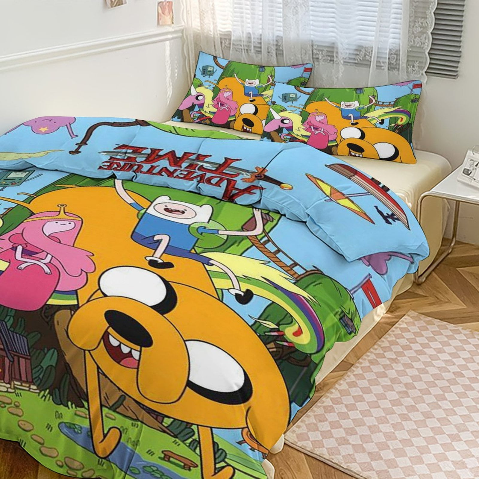 Adventure Time Kids Twin Bed in a Bag, Comforter and Sheets,Cartoon ...