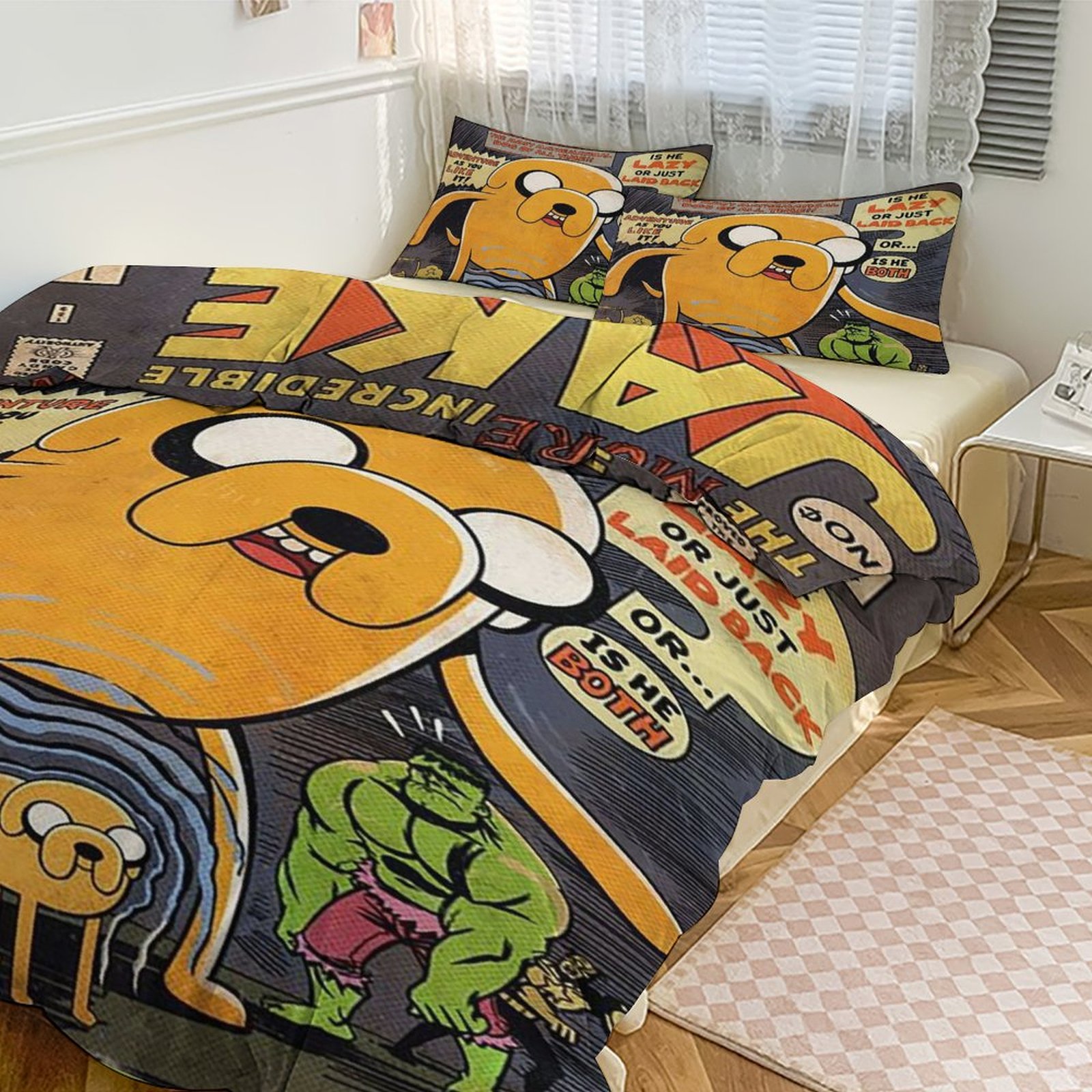 Adventure Time Kids Twin Bed in a Bag, Comforter and Sheets,Cartoon ...