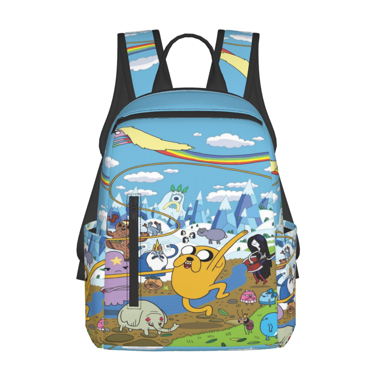 Adventure Time Laptop Backpack with Compartment Laptop Bag Daypack for ...