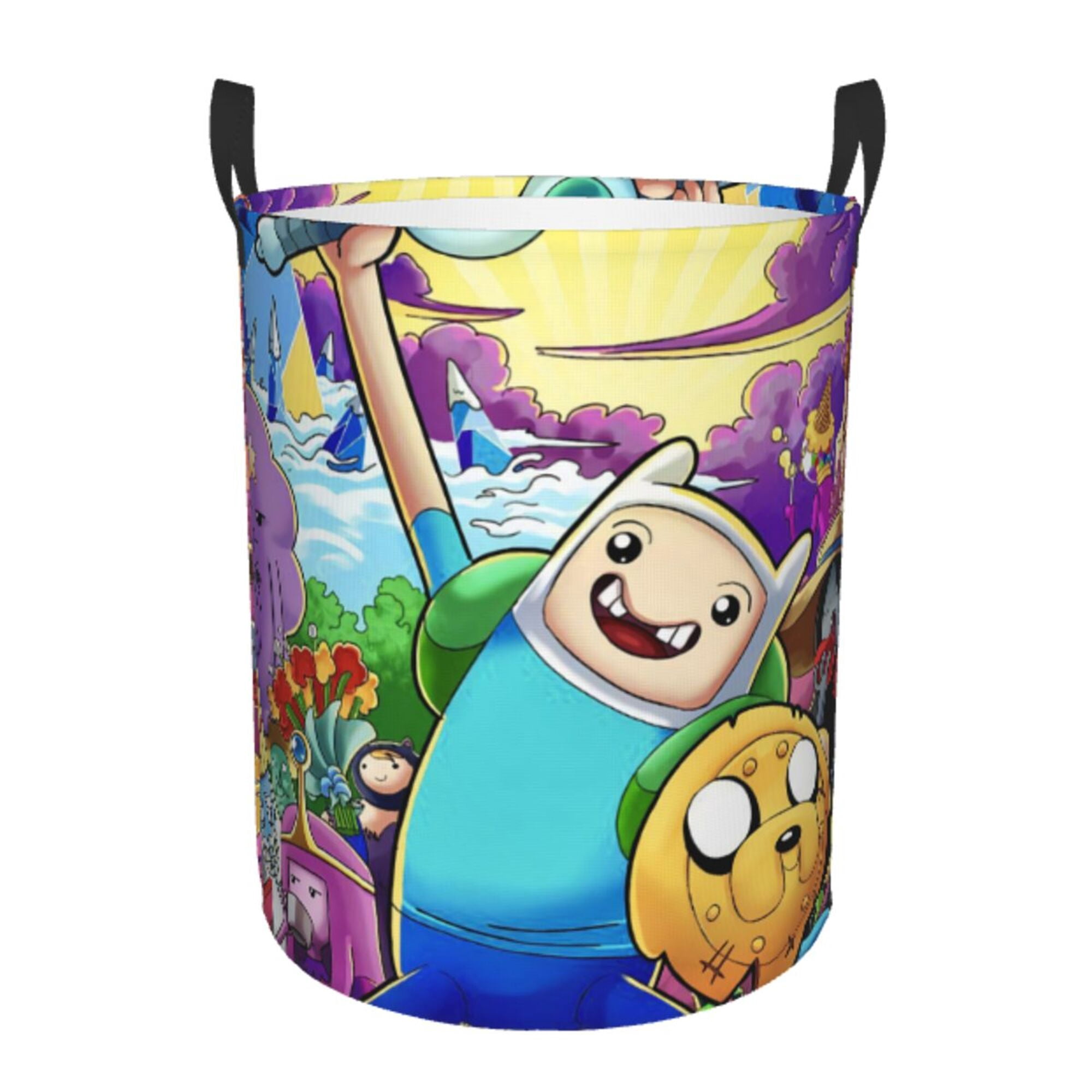 Adventure Time Laundry Hamper with Handles, Foldable Waterproof ...