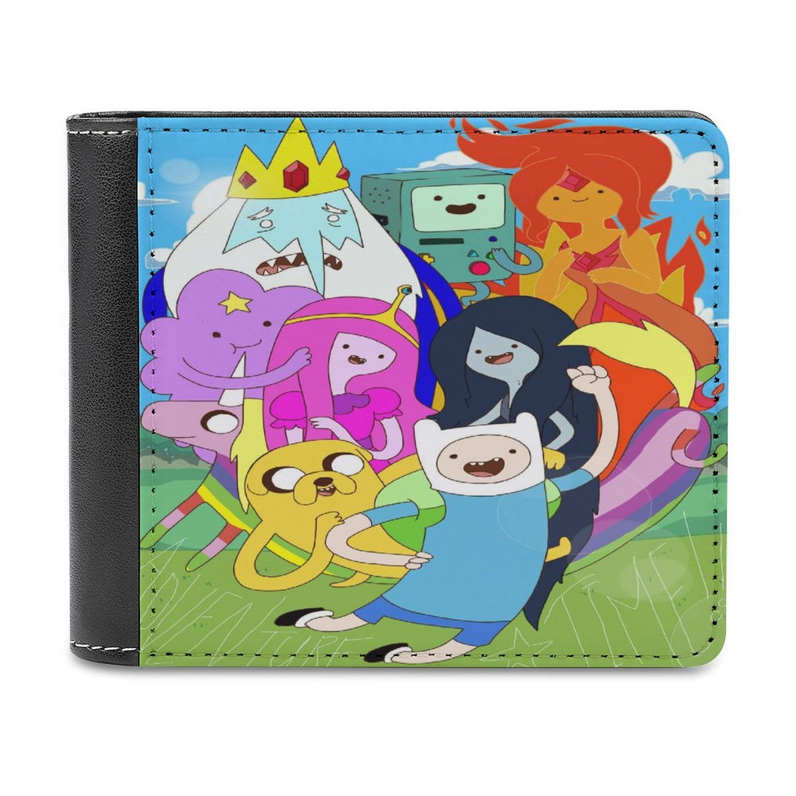 Adventure Time Leather Wallet Mens Wallets Slim Durable Bifold Wallets ...