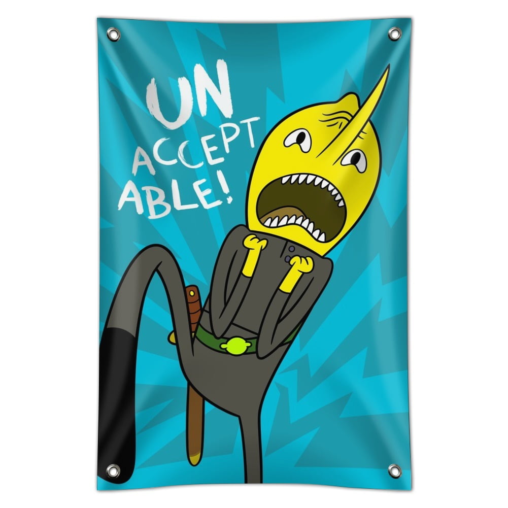 Adventure Time Lemongrab Unacceptable Home Business Office Sign ...