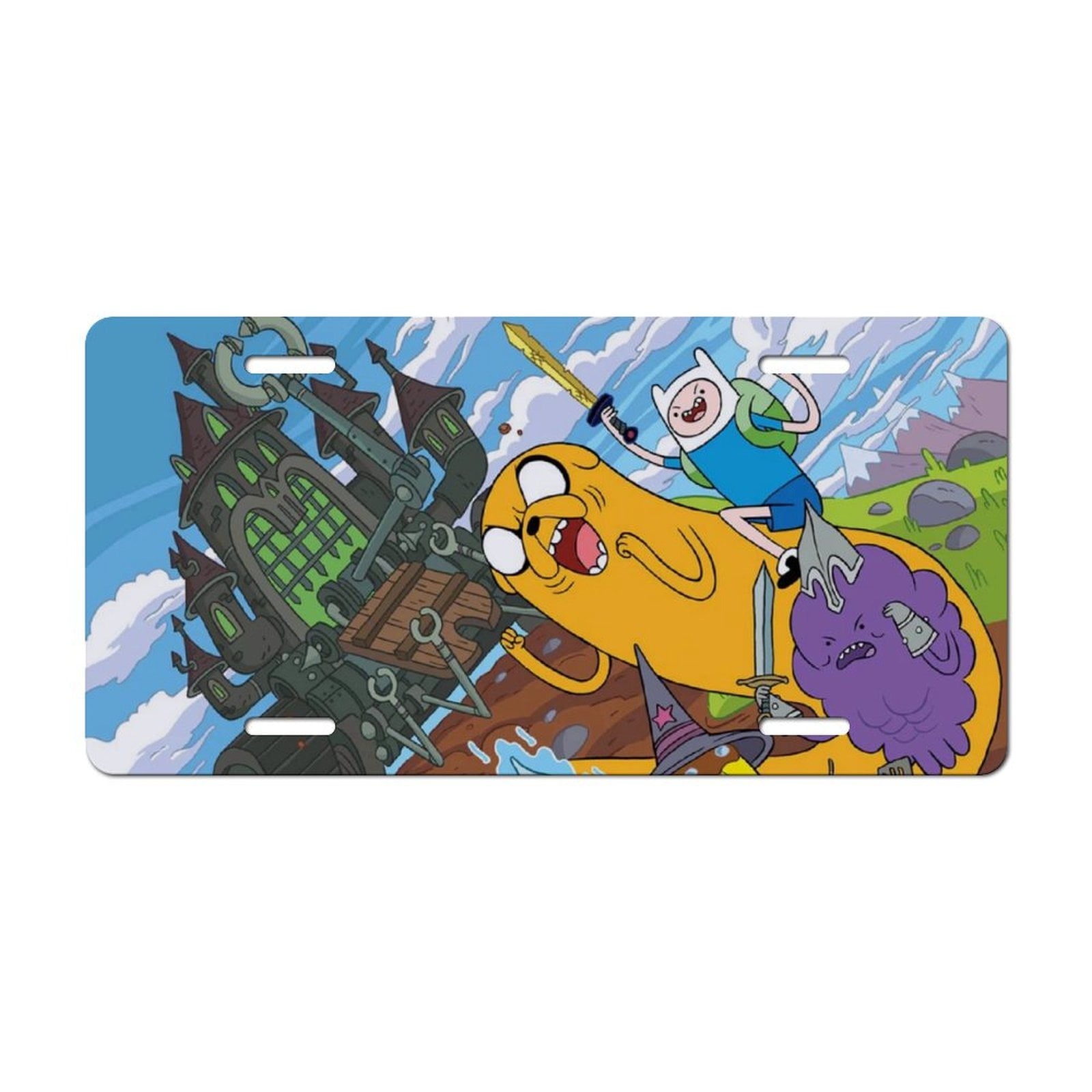 Adventure Time License Plate Cover Aluminum Novelty Vanity Tag ...