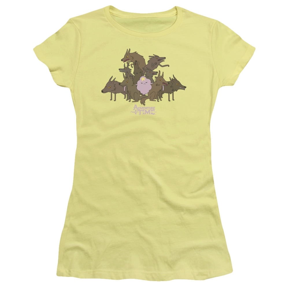 Adventure Time Lsp & Wolves S/S Junior Women's T-Shirt Sheer Banana ...