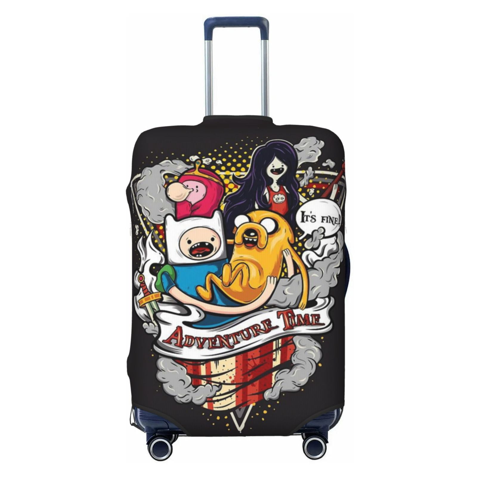 Adventure Time Luggage Cover Printed Travel Luggage Sleeve High ...