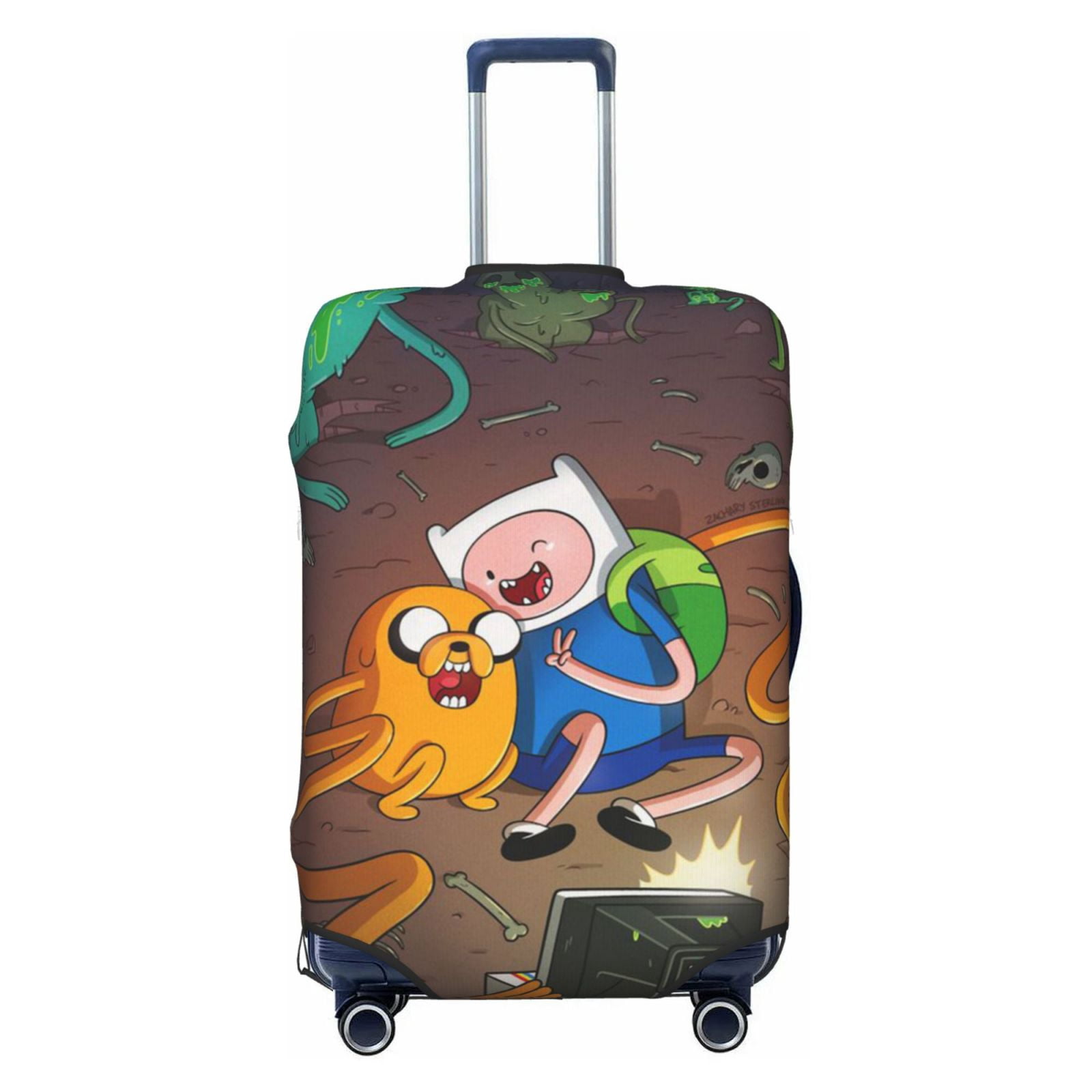 Adventure Time Luggage Cover Printed Travel Luggage Sleeve High ...