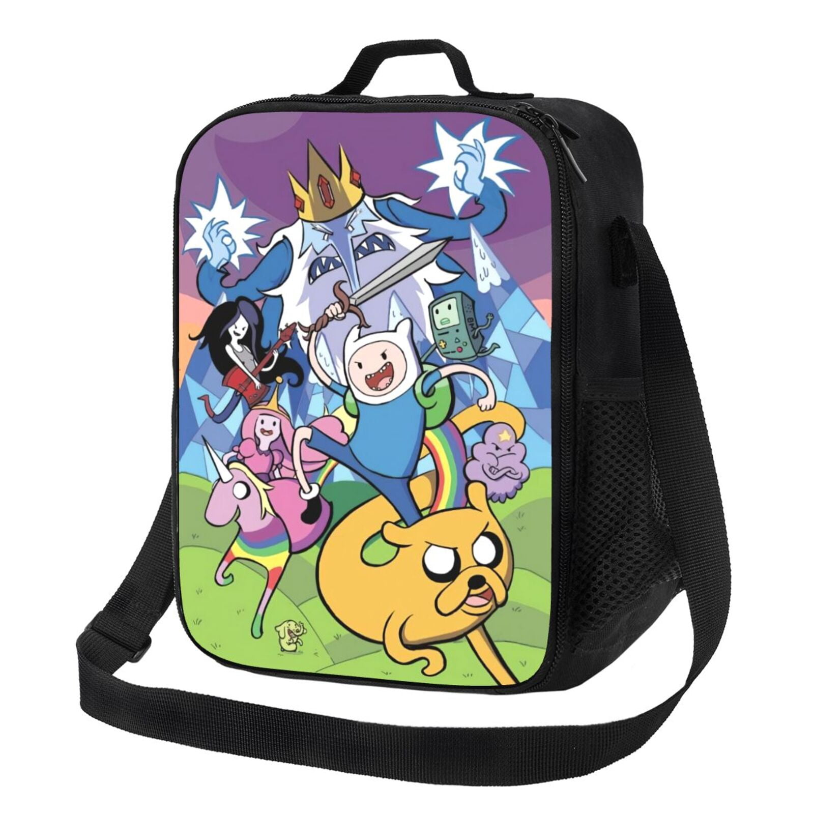 Adventure Time Lunch Bag Insulated Thermal Boxe with Shoulder Strap ...