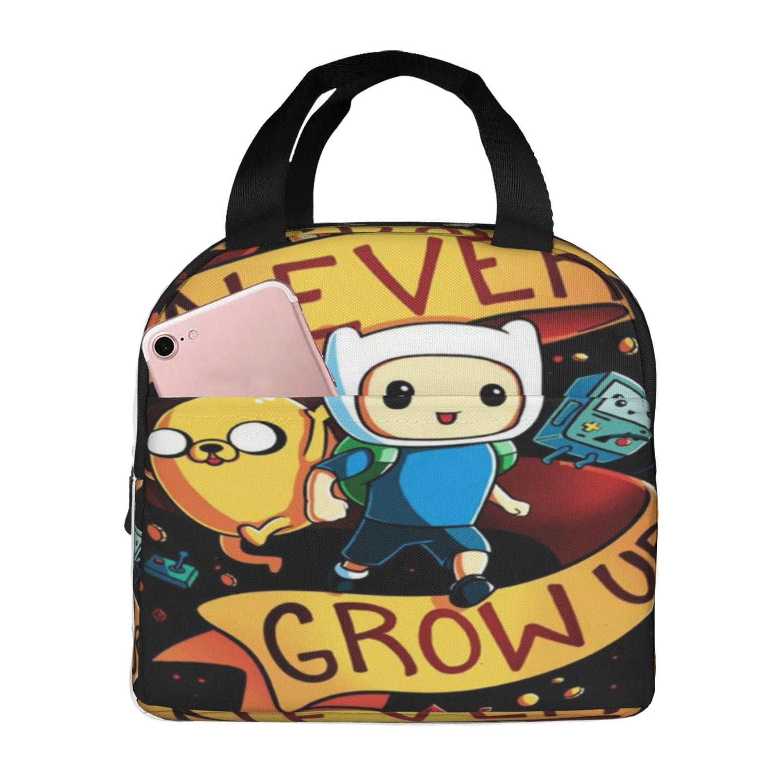 Adventure Time Lunch Bag Kawaii Anime Reusable Cooler Bag Lunch Box ...
