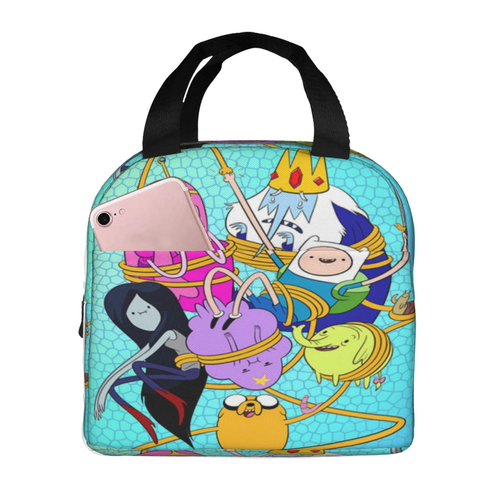 Adventure Time Lunch Bag Kawaii Anime Reusable Cooler Bag Lunch Box ...