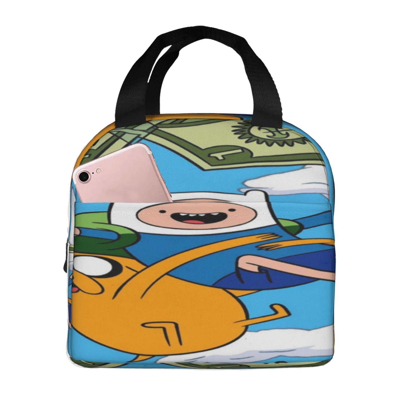 Adventure Time Lunch Bag Kawaii Anime Reusable Cooler Bag Lunch Box ...