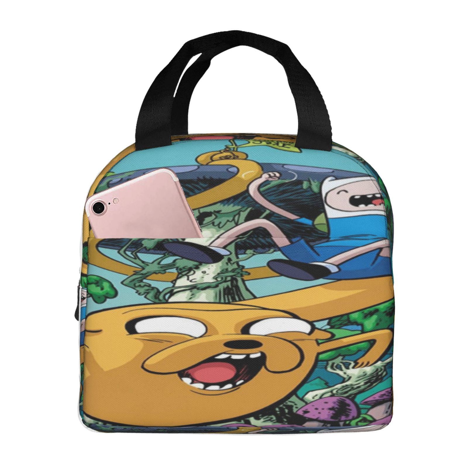 Adventure Time Lunch Bag Kawaii Anime Reusable Cooler Bag Lunch Box ...