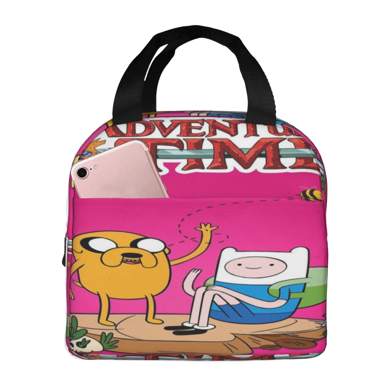 Adventure Time Lunch Bag Kawaii Anime Reusable Cooler Bag Lunch Box ...