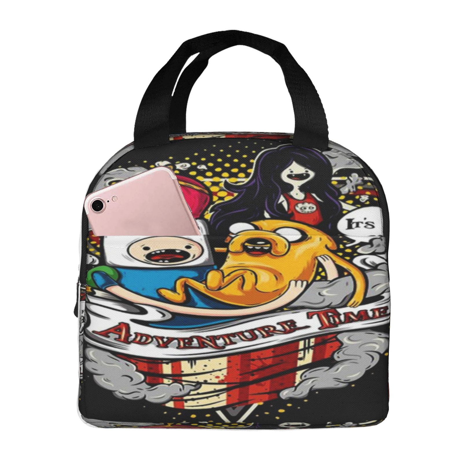 Adventure Time Lunch Bag Kawaii Anime Reusable Cooler Bag Lunch Box ...