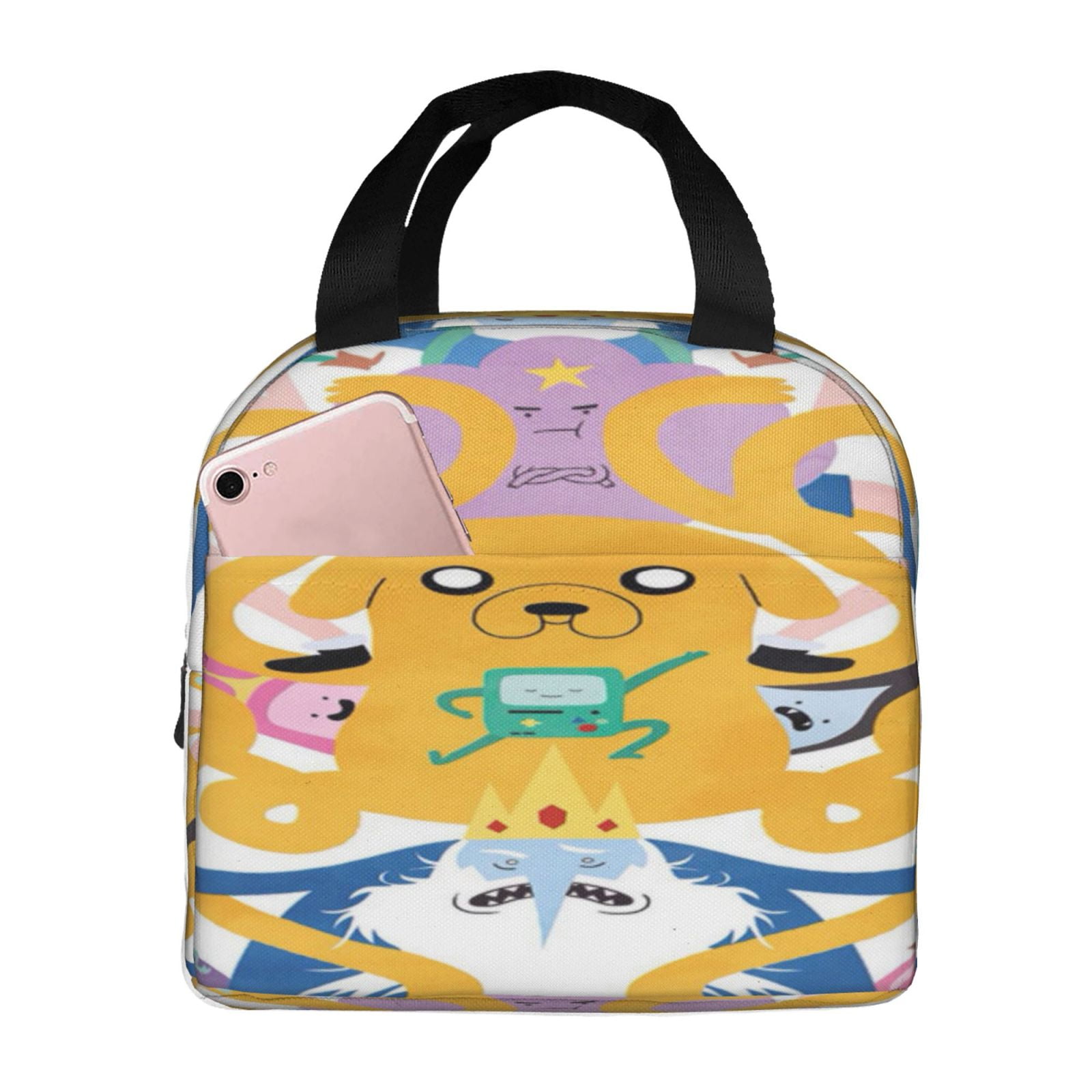 Adventure Time Lunch Bag Kawaii Anime Reusable Cooler Bag Lunch Box ...