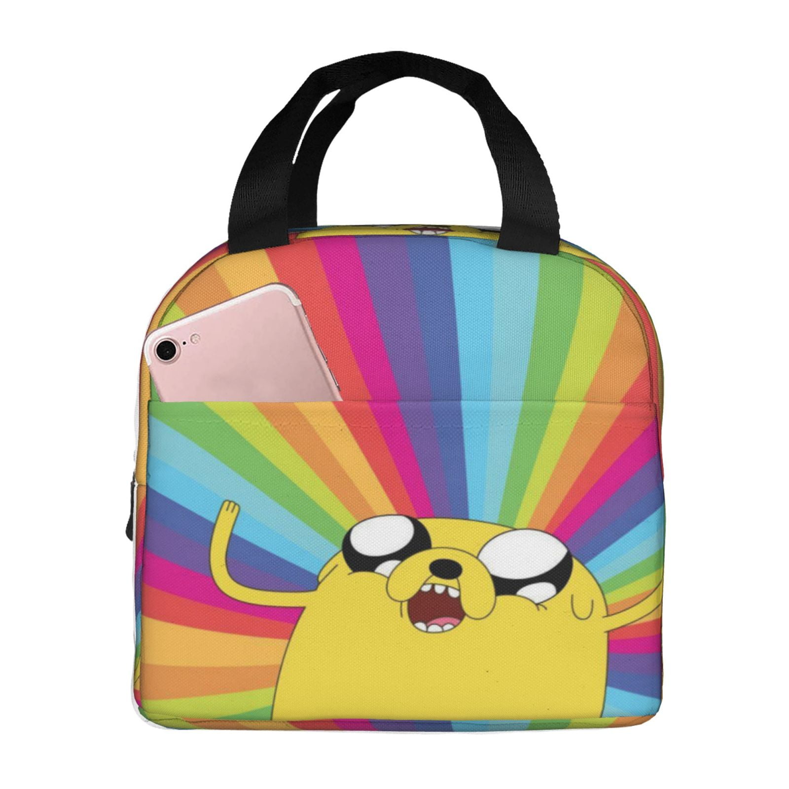 Adventure Time Lunch Bag Kawaii Anime Reusable Cooler Bag Lunch Box ...