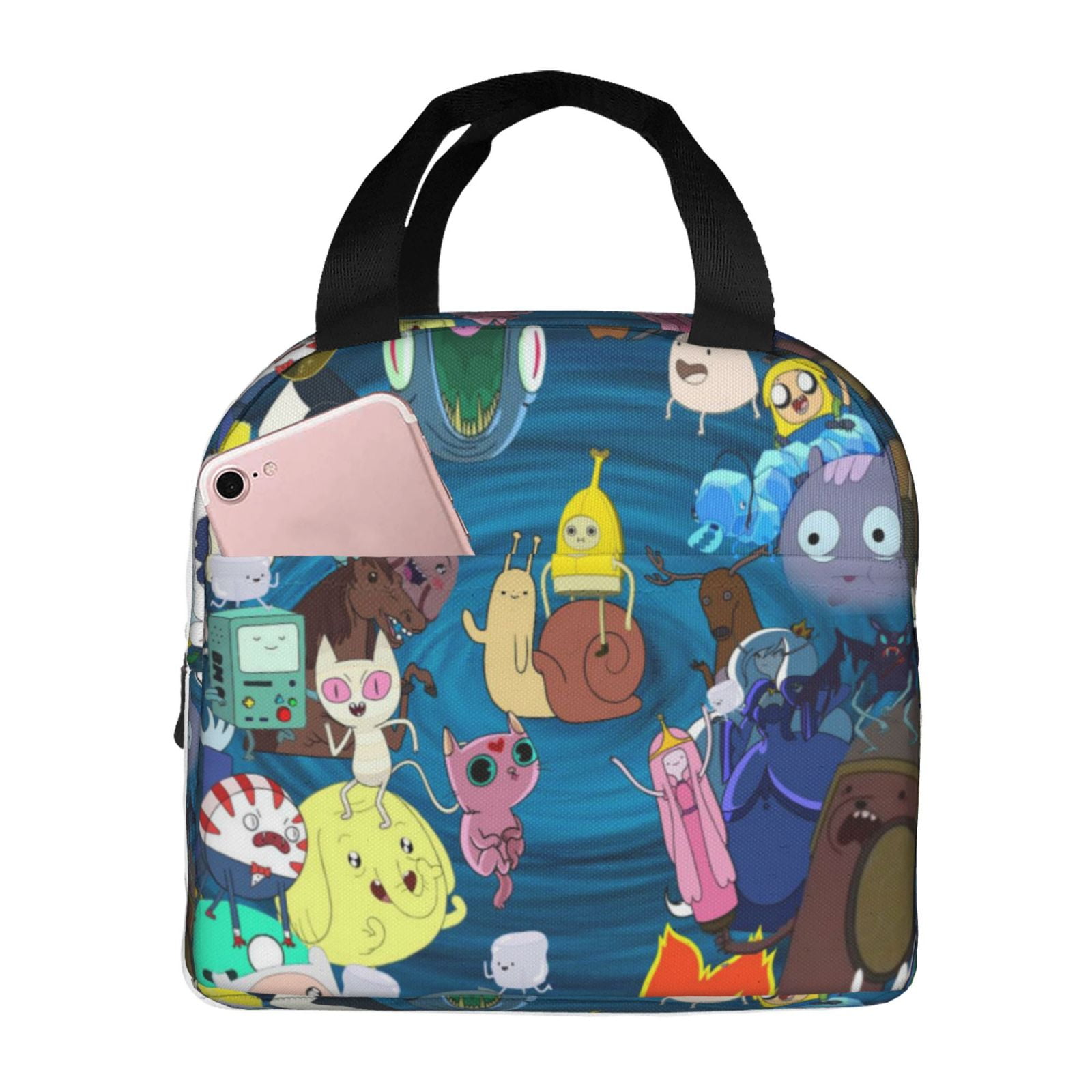 Adventure Time Lunch Bag Kawaii Anime Reusable Cooler Bag Lunch Box ...