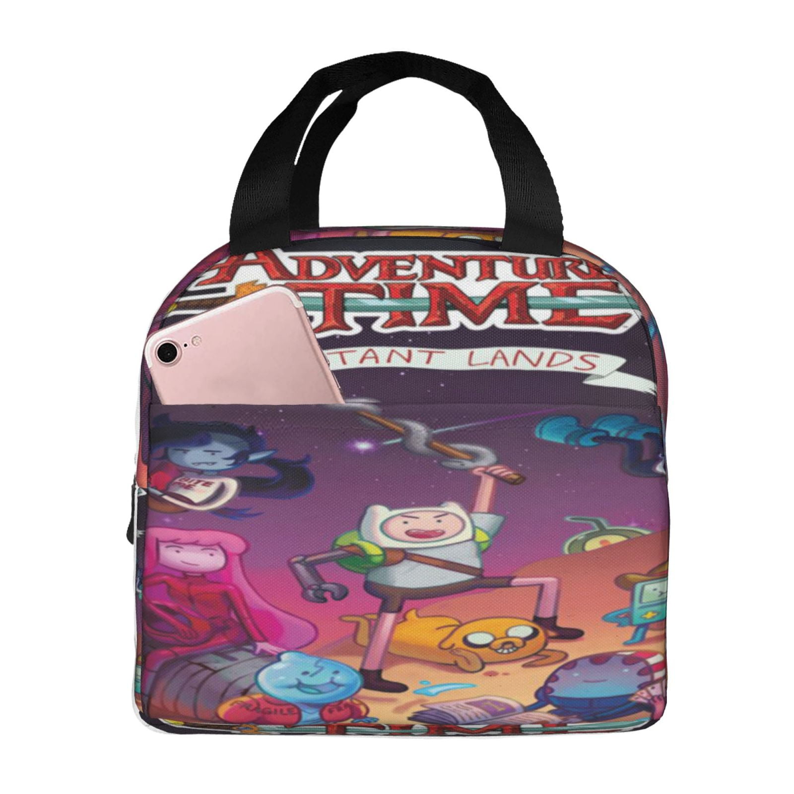Adventure Time Lunch Bag Kawaii Anime Reusable Cooler Bag Lunch Box ...