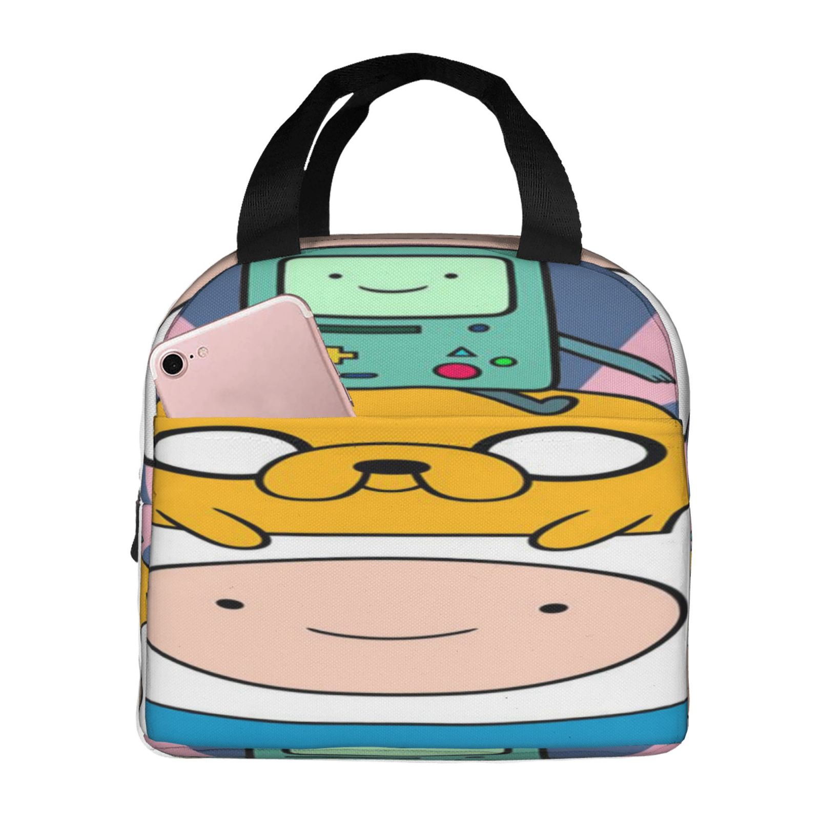 Adventure Time Lunch Bag Kawaii Anime Reusable Cooler Bag Lunch Box ...