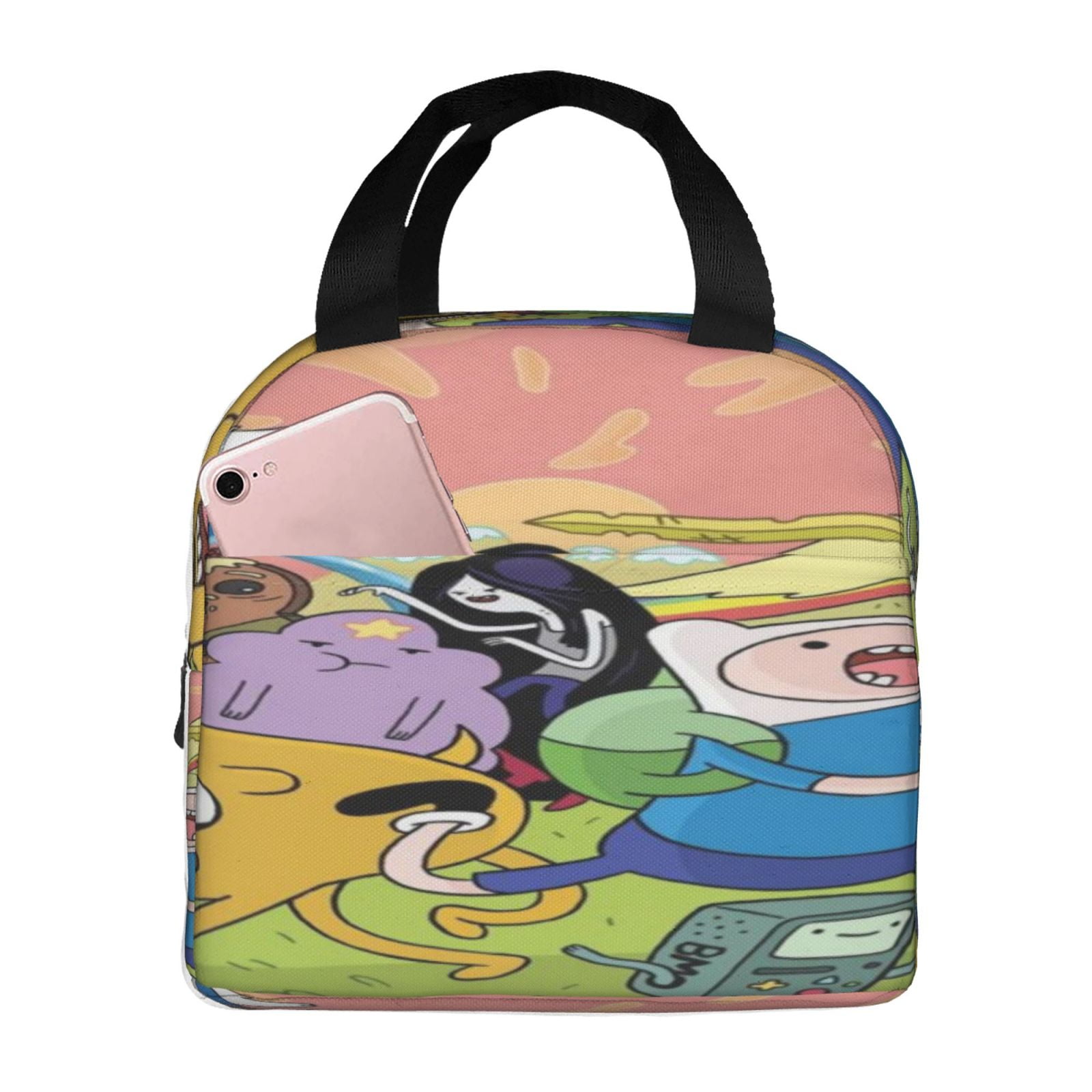 Adventure Time Lunch Bag Kawaii Anime Reusable Cooler Bag Lunch Box ...