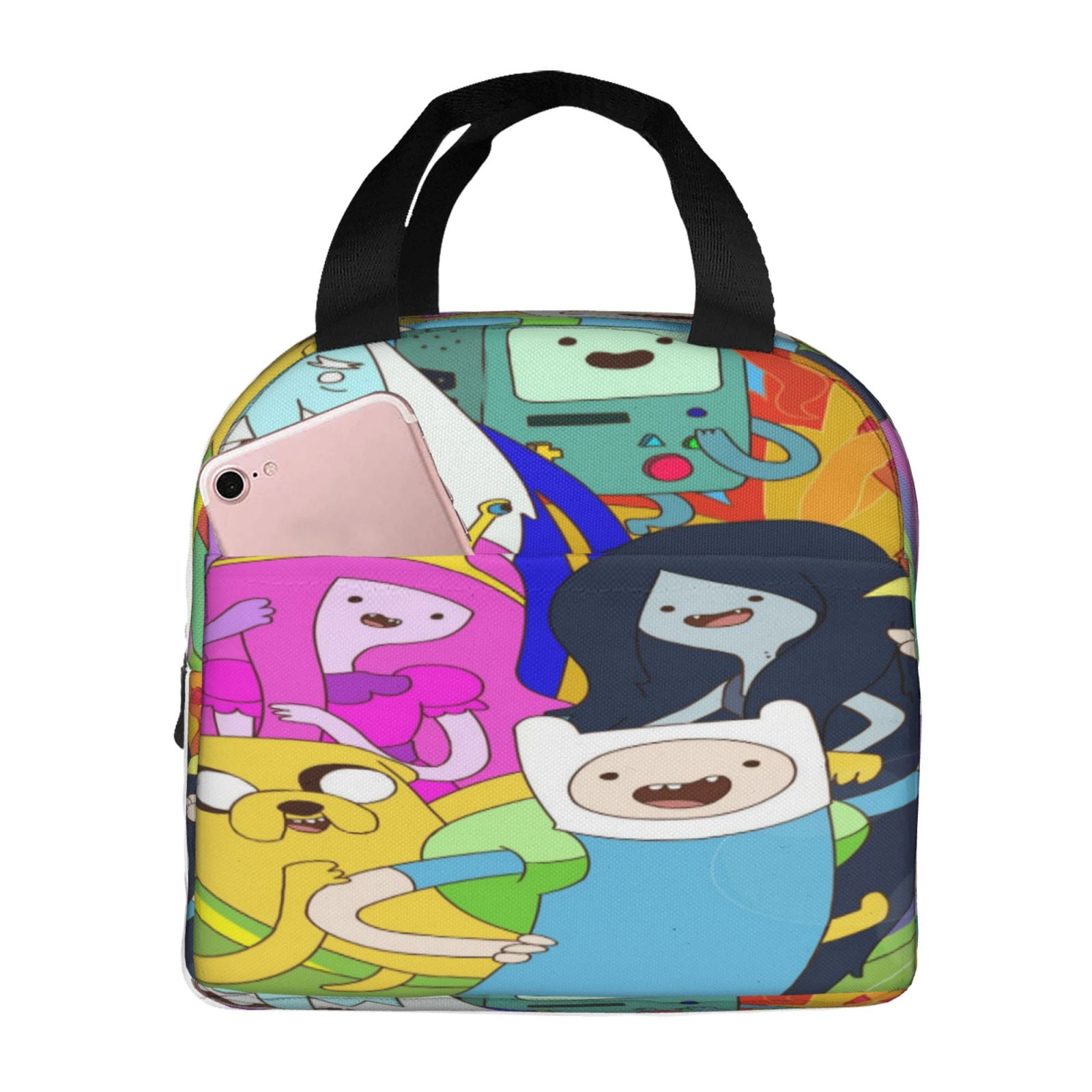 Adventure Time Lunch Bag Kawaii Anime Reusable Cooler Bag Lunch Box ...