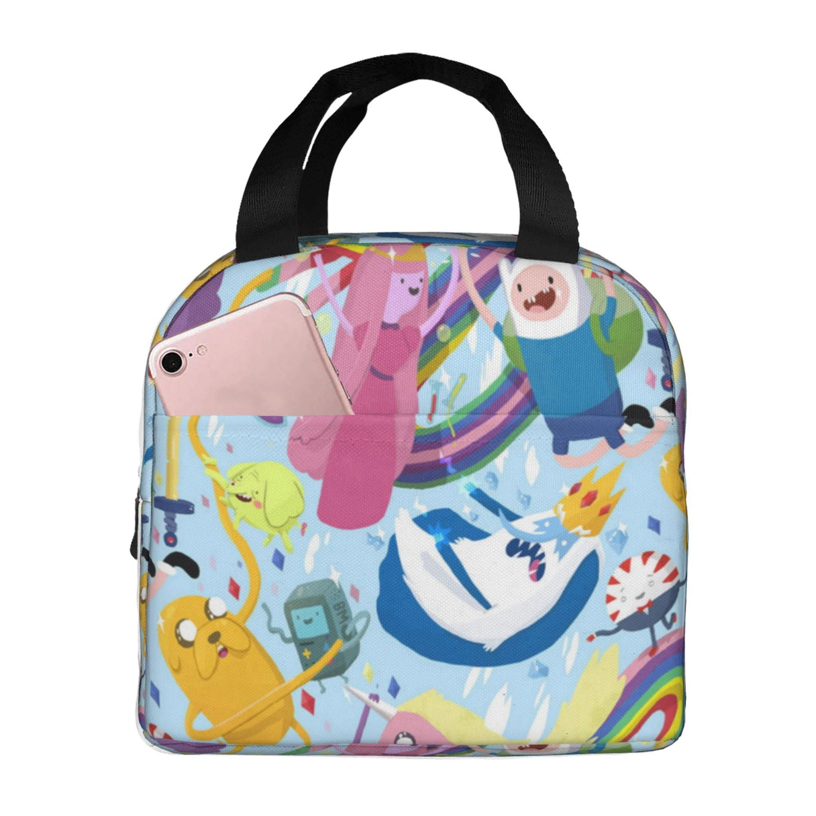 Adventure Time Lunch Bag Kawaii Anime Reusable Cooler Bag Lunch Box ...