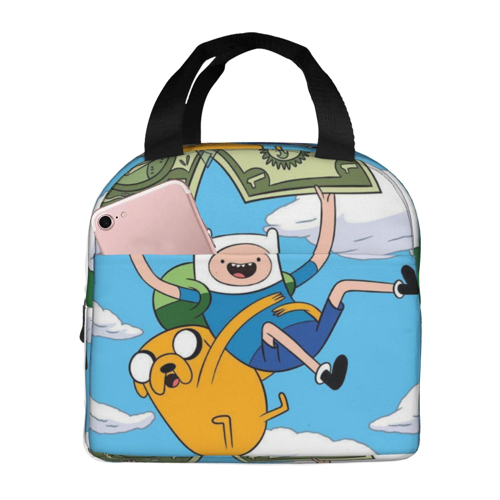 Adventure Time Lunch Bag Kawaii Anime Reusable Cooler Bag Lunch Box ...