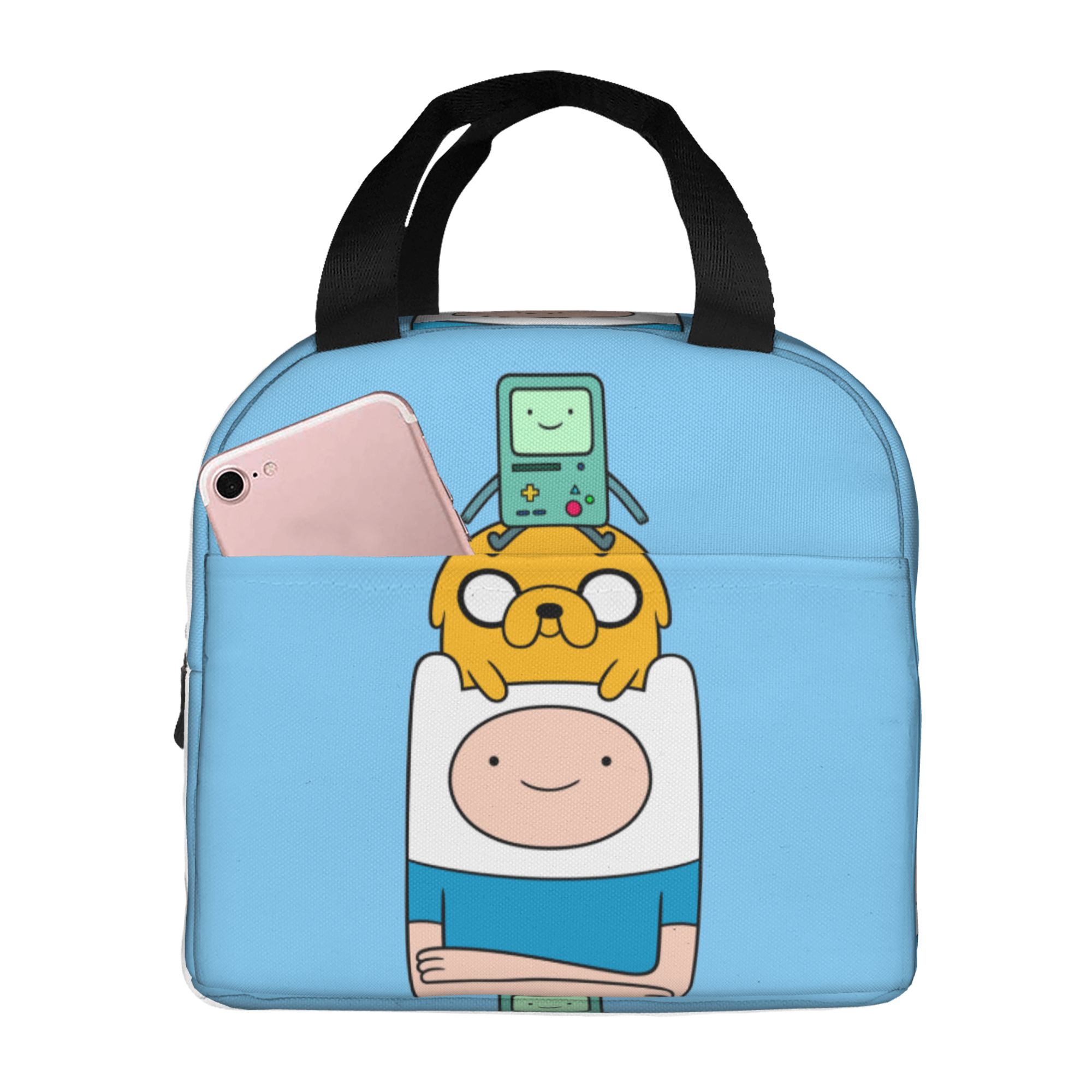 Adventure Time Lunch Bag Tote Bag Insulated Lunch Box Picnic Beach ...