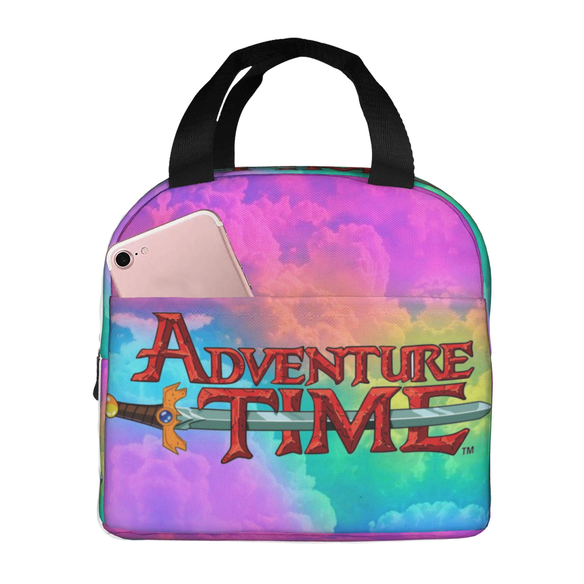 Adventure Time Lunch Bag Tote Bag Insulated Lunch Box Picnic Beach ...