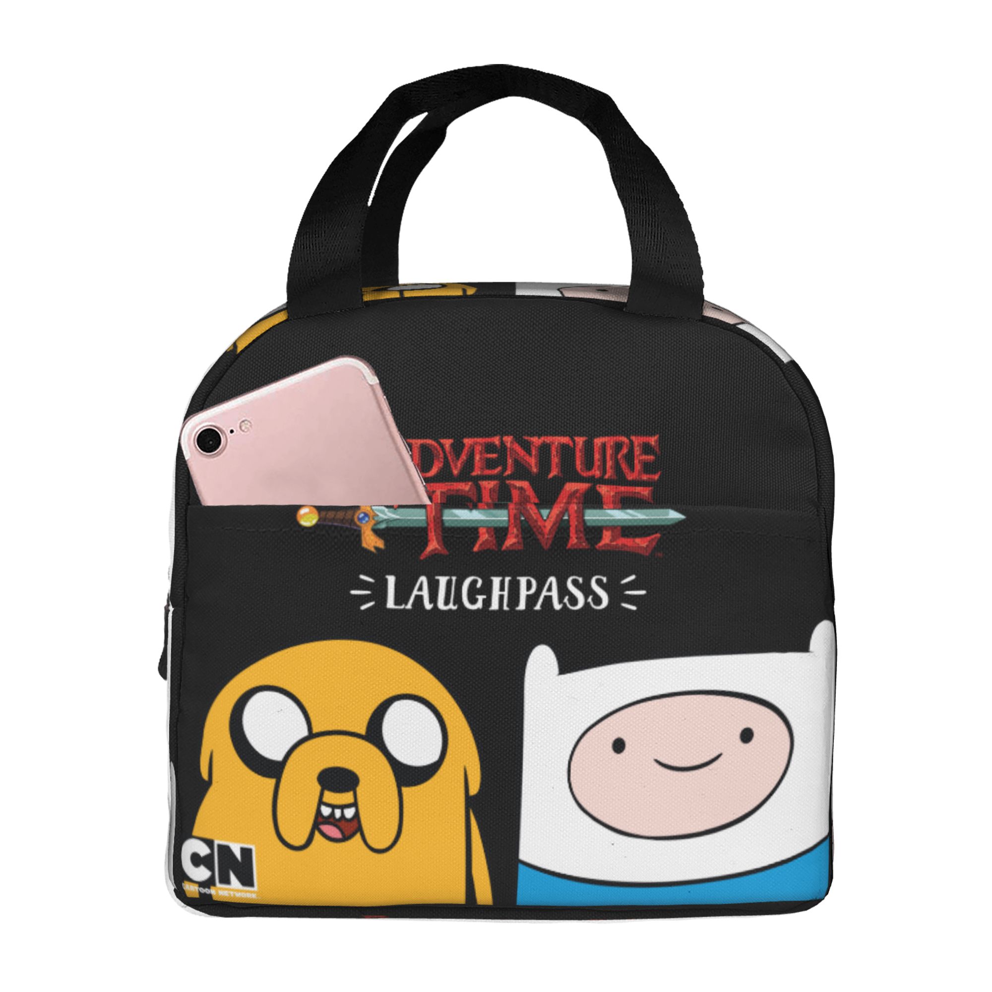 Adventure Time Lunch Bag Tote Bag Insulated Lunch Box Picnic Beach ...