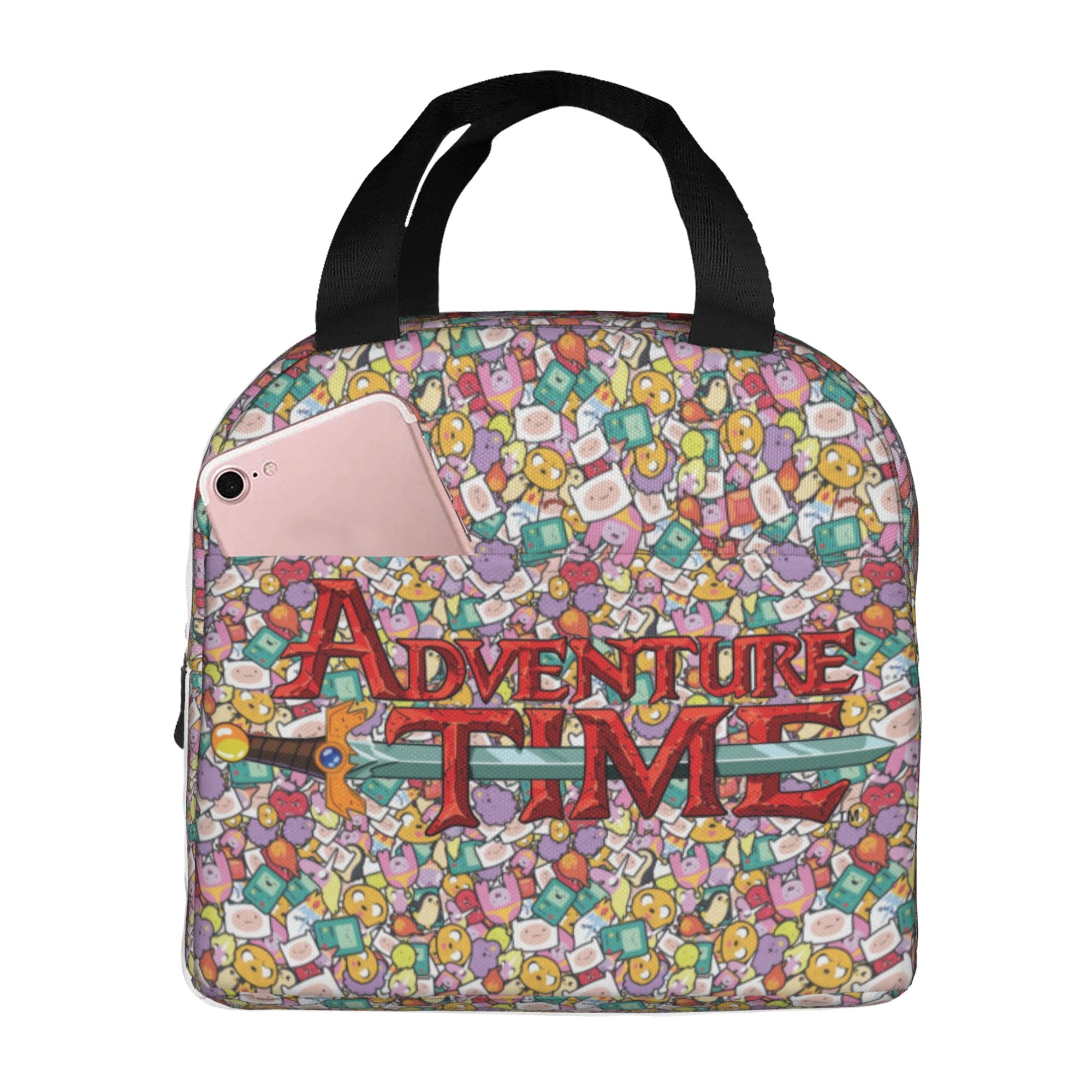 Adventure Time Lunch Bag Tote Bag Insulated Lunch Box Picnic Beach ...
