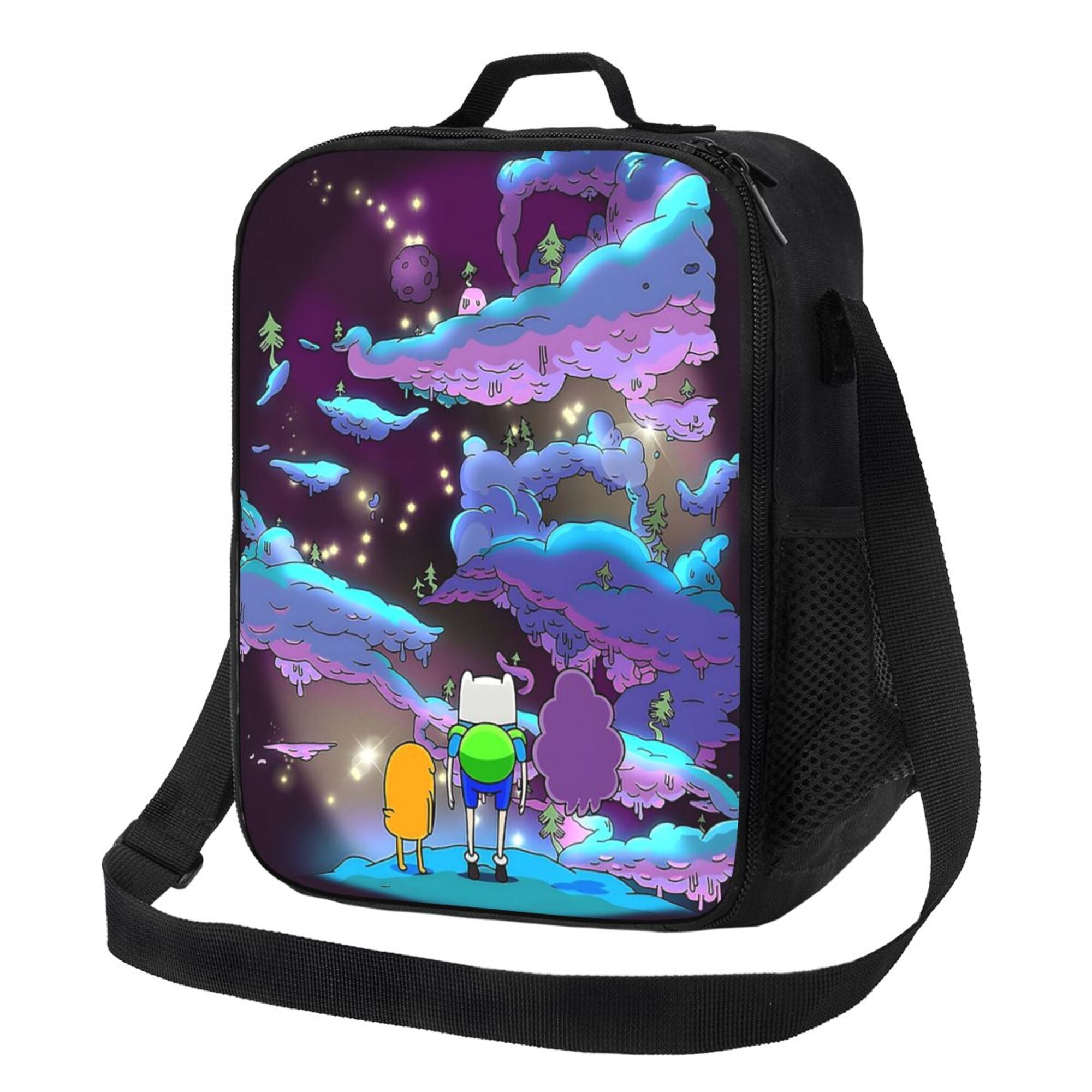 Adventure Time Lunch Bag Tote Shoulder Bags Insulated Lunch Box Picnic ...