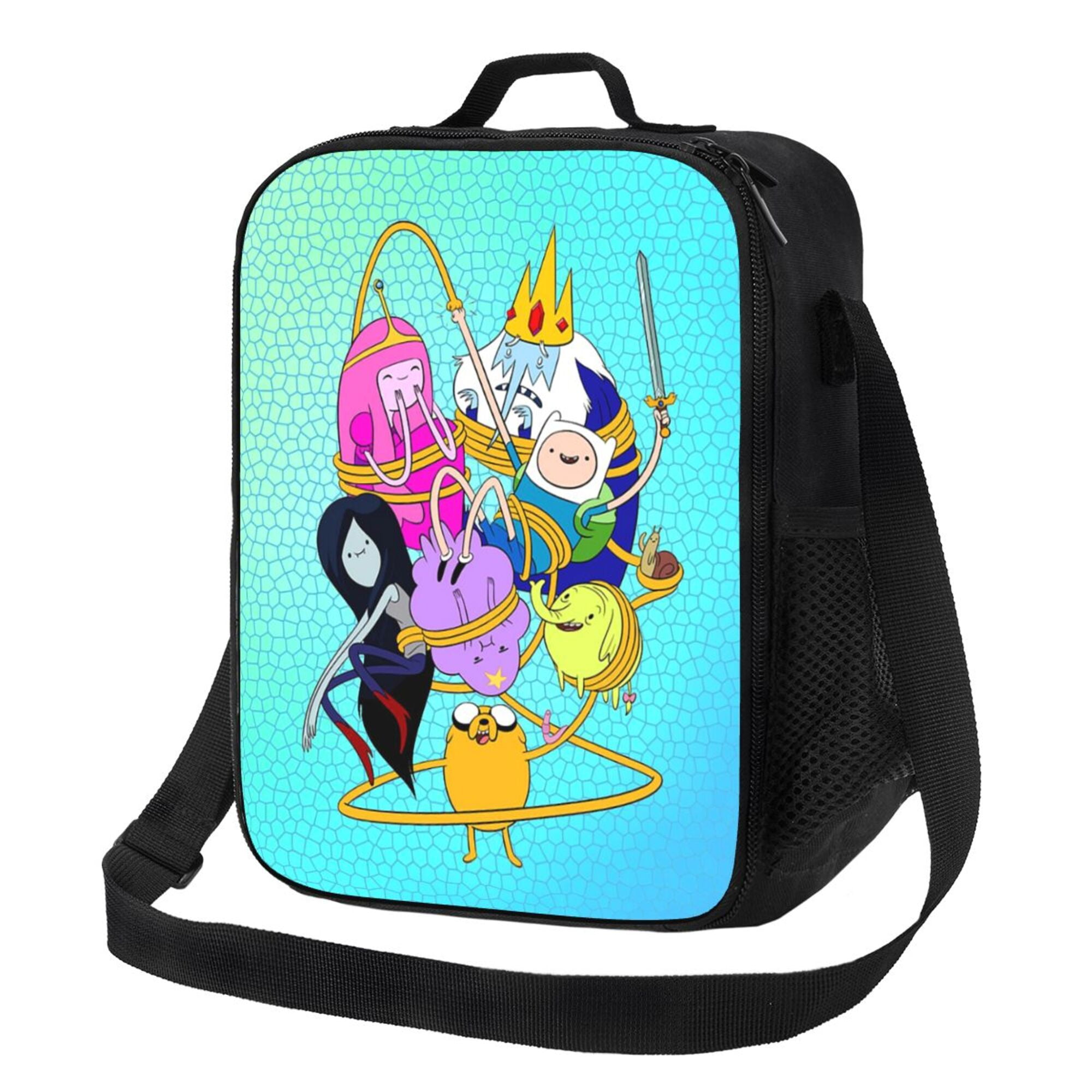 Adventure Time Lunch Bag Tote Shoulder Bags Insulated Lunch Box Picnic ...
