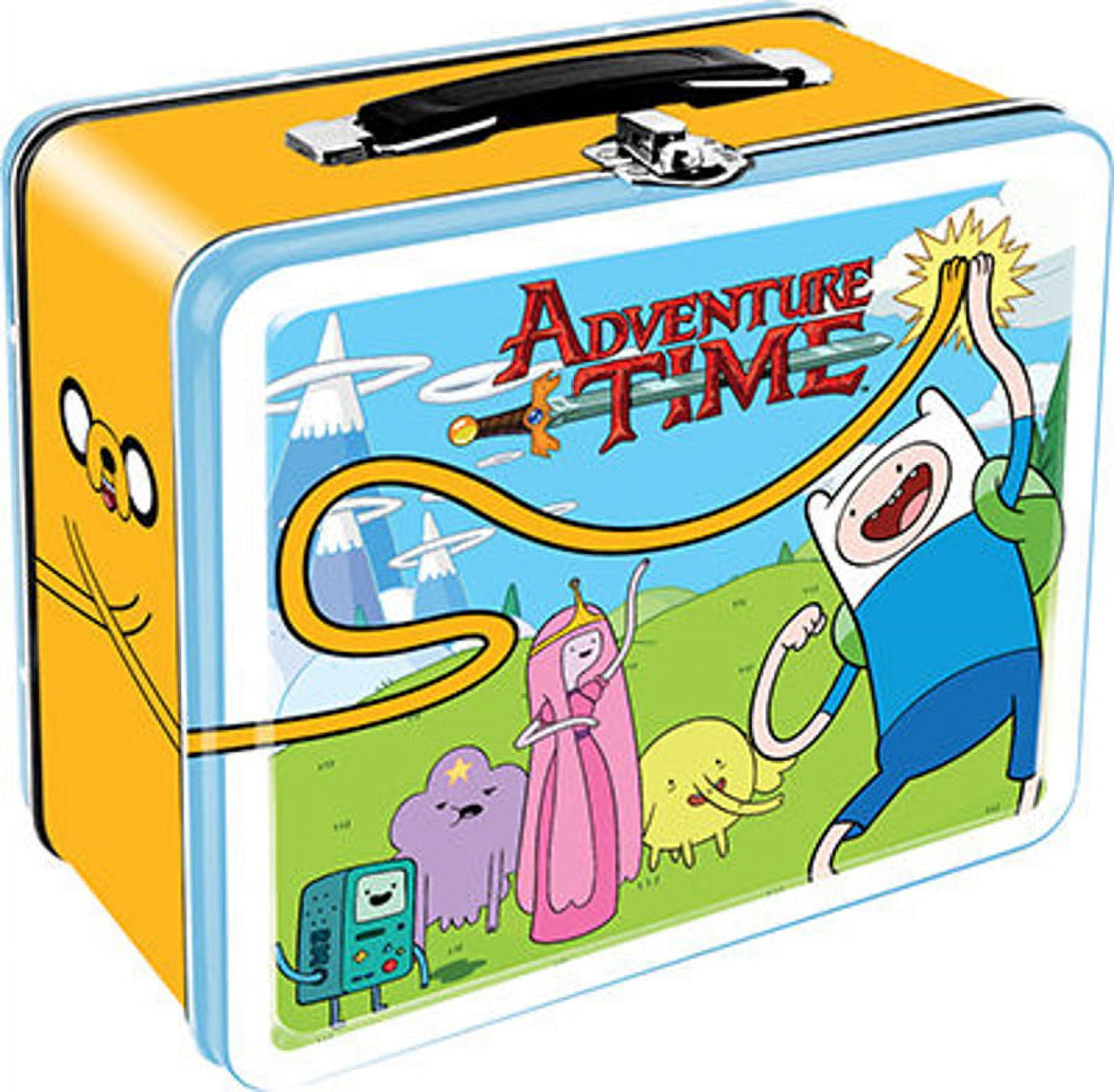 Adventure Time Lunch Box Finn Jake TV Show Cartoons Colorful Tin ...