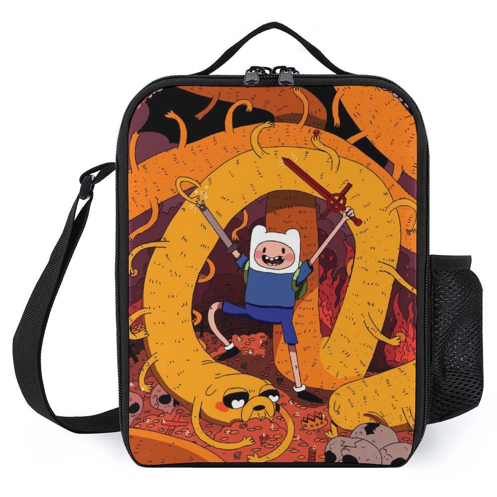Adventure Time Lunch Tote Bag Reusable Bento Bag Lunch Box Insulated ...