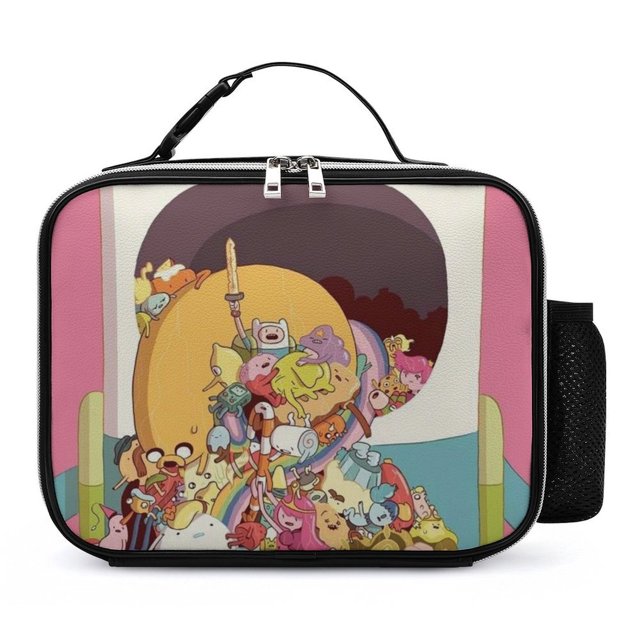 Adventure Time Lunch Tote Detachable Leather Lunchbag Cooler Bag ...
