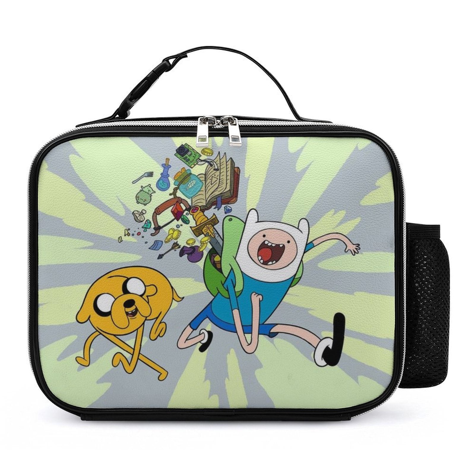 Adventure Time Lunch Tote Detachable Leather Lunchbag Cooler Bag ...
