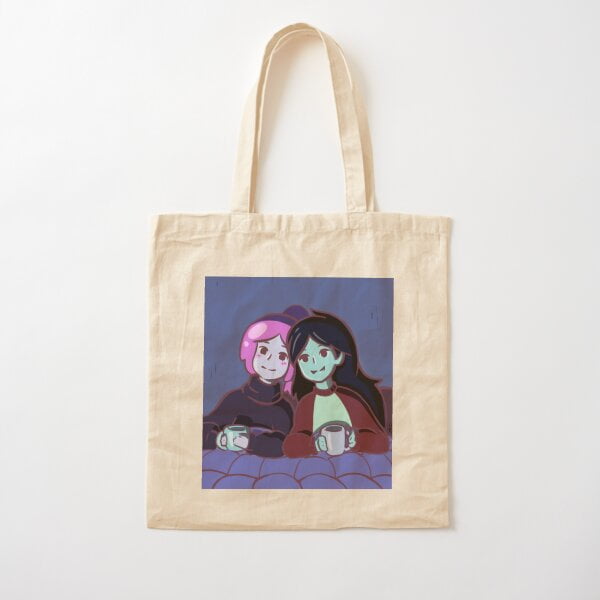 Adventure Time - Marceline And Princess Bubblegum Fanart Cotton Tote ...