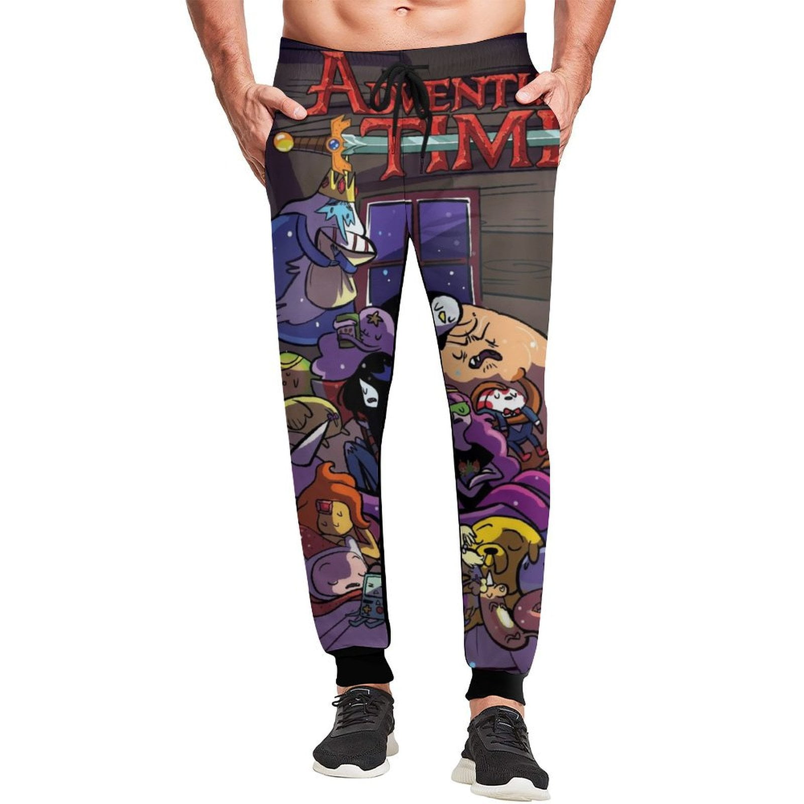 Adventure Time Mens Joggers Sweatpants Elastic Waist Casual Athletic ...