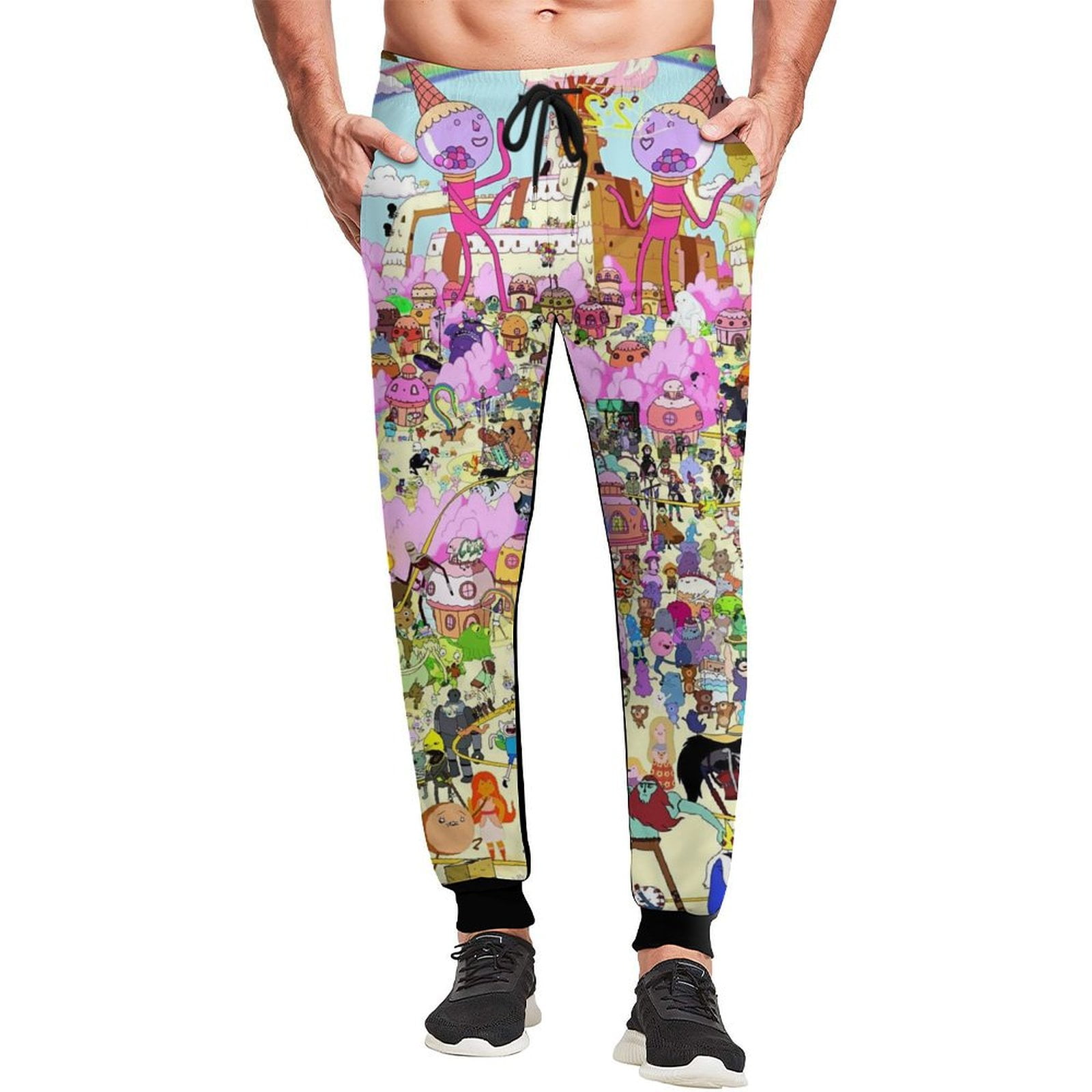 Adventure Time Mens Joggers Sweatpants Elastic Waist Casual Athletic ...