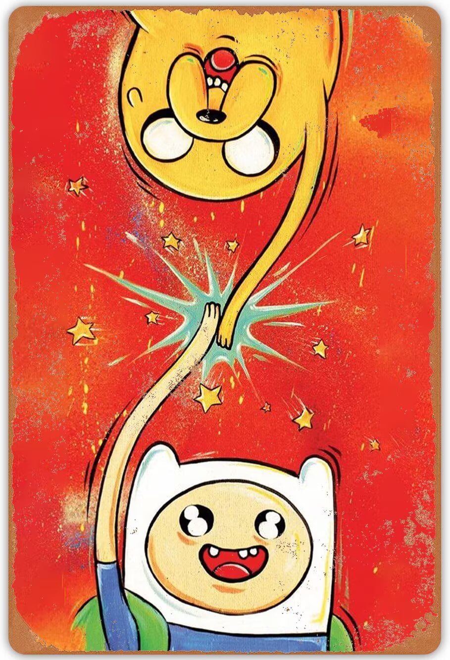Adventure Time Metal Sign Comedy TV Series Tin Signs Retro Plaque Wall ...