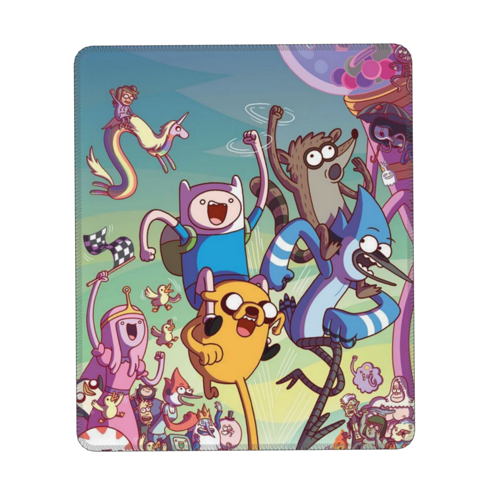 Adventure Time Mouse Pad 10 X 12 Inch Non-Slip Keyboard Mat Rubber Base ...