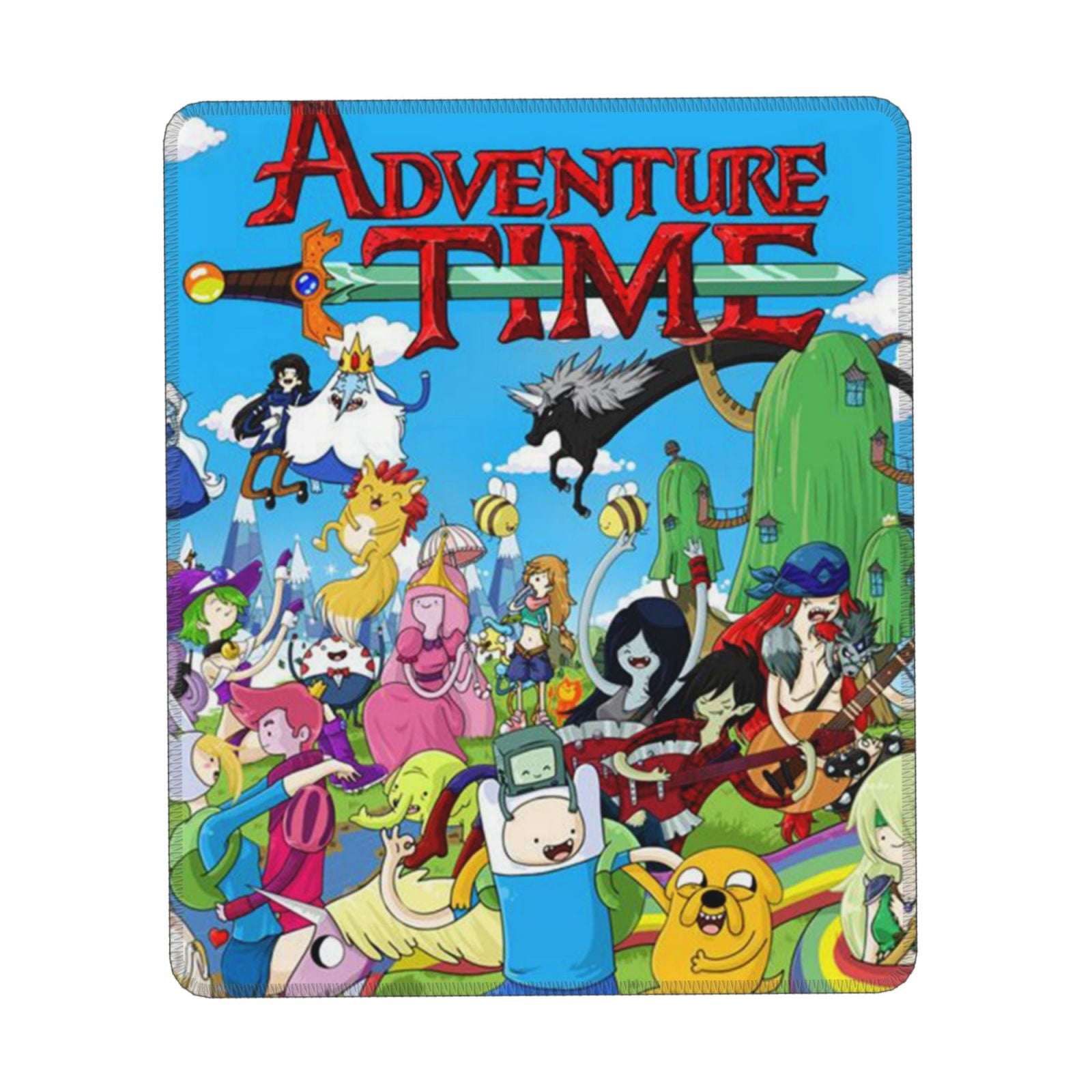 Adventure Time Mouse Pad 10 X 12 Inch Non-Slip Keyboard Mat Rubber Base ...