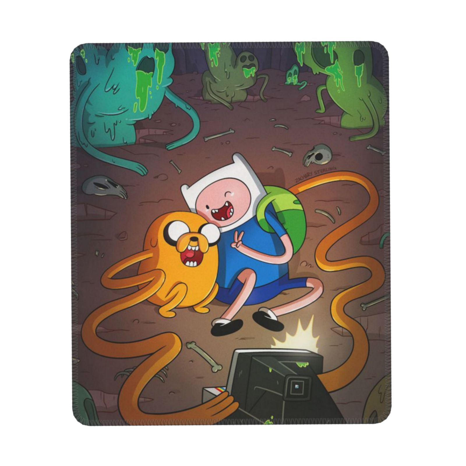 Adventure Time Mouse Pad 10 X 12 Inch Non-Slip Keyboard Mat Rubber Base ...