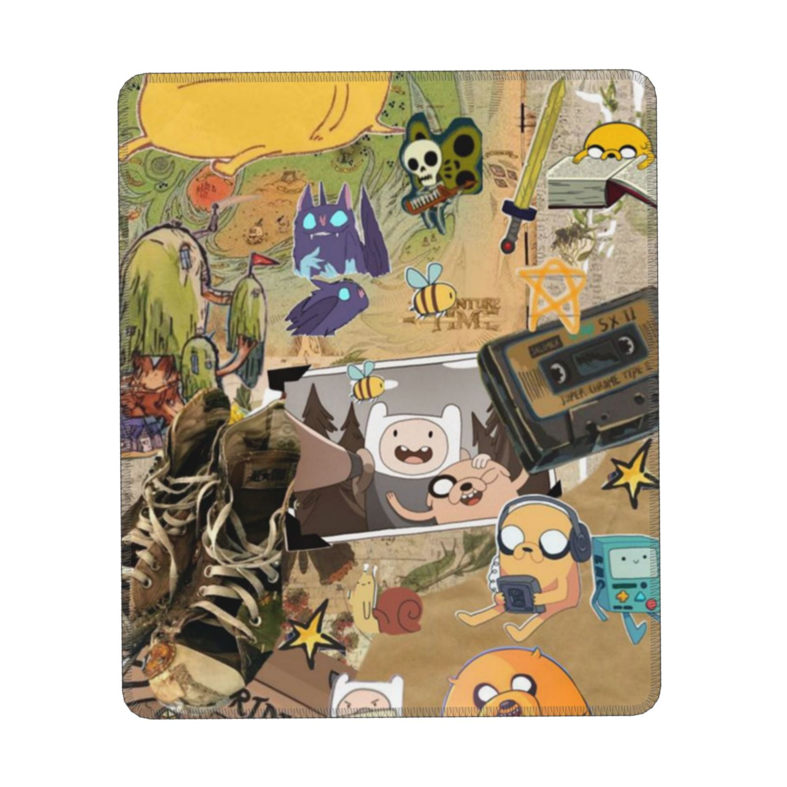 Adventure Time Mouse Pad 10 X 12 Inch Non-Slip Keyboard Mat Rubber Base ...