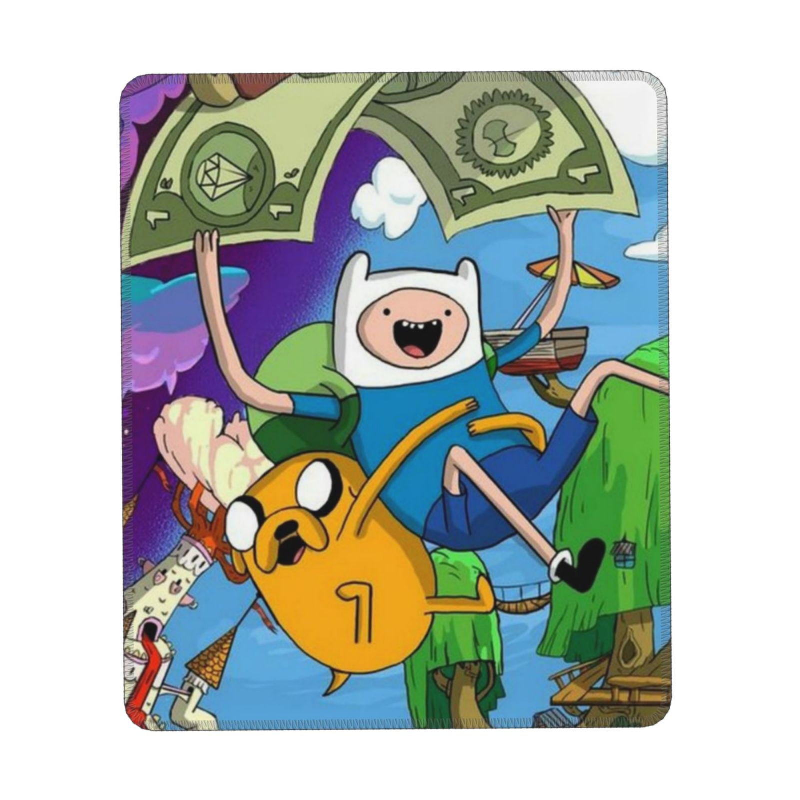Adventure Time Mouse Pad 10 X 12 Inch Non-Slip Keyboard Mat Rubber Base ...